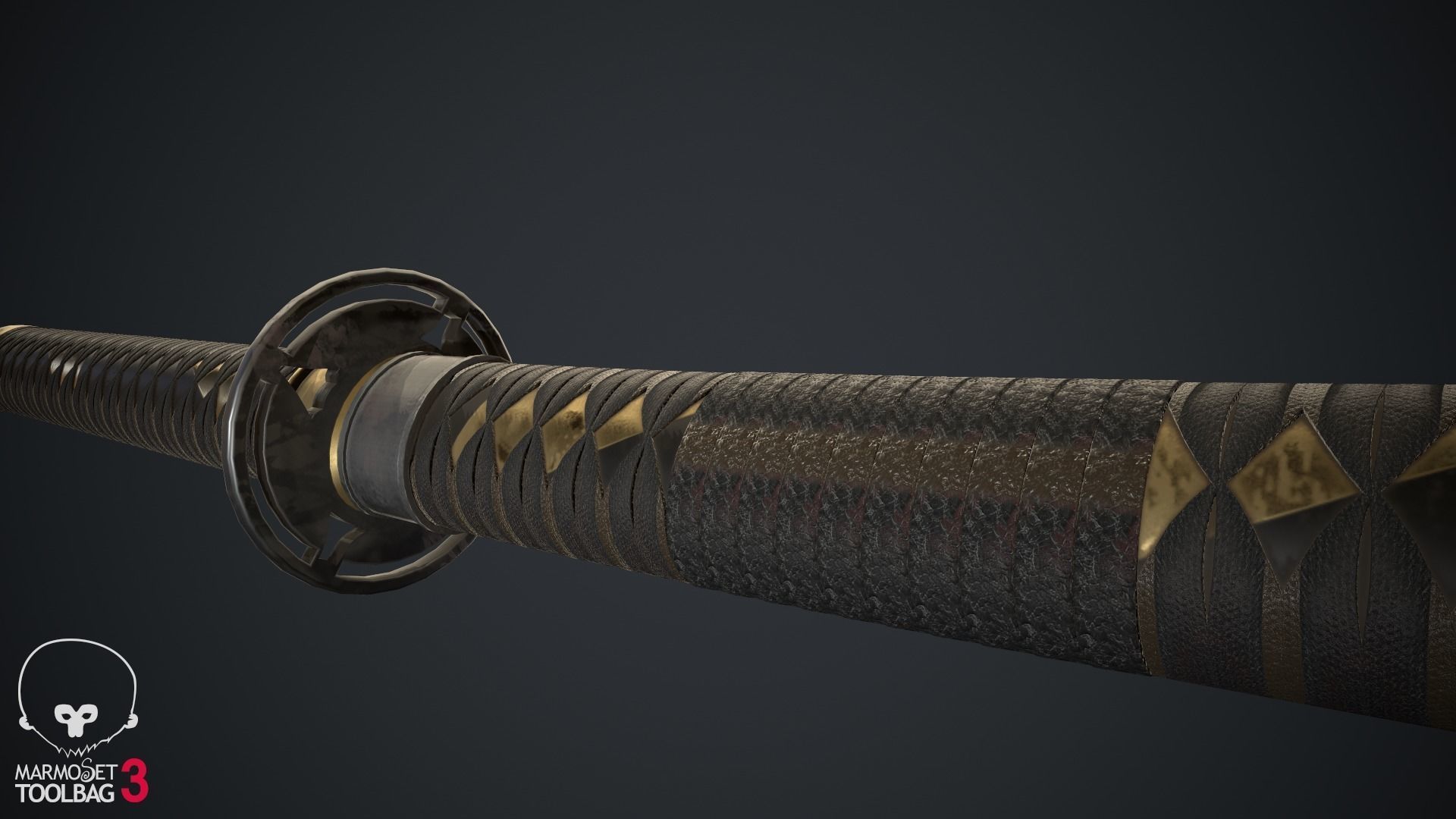 3D model 3d model of a katana for Game Dev VR / AR / low-poly | CGTrader