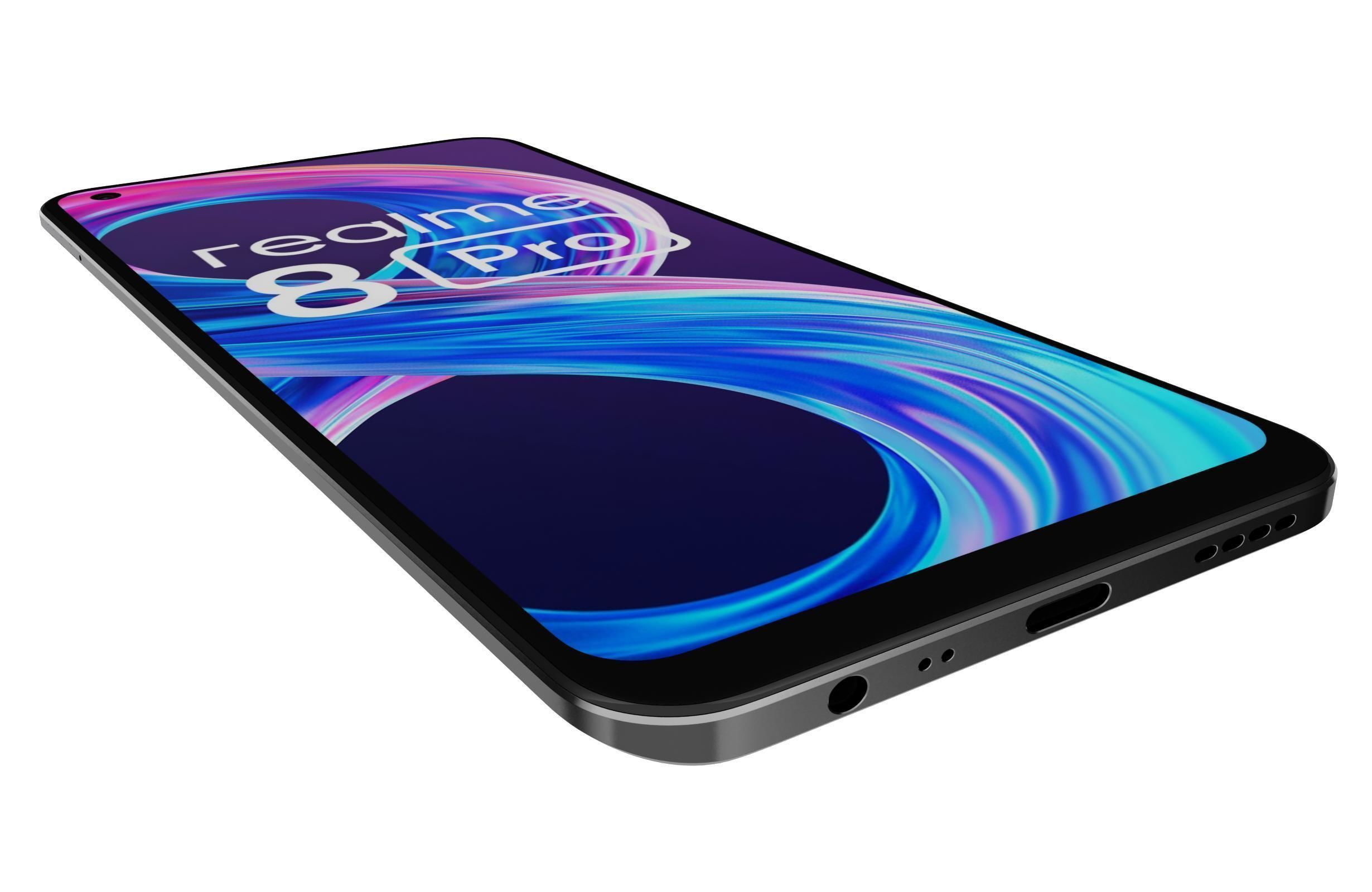 Realme 8 Pro Black 3D model | CGTrader