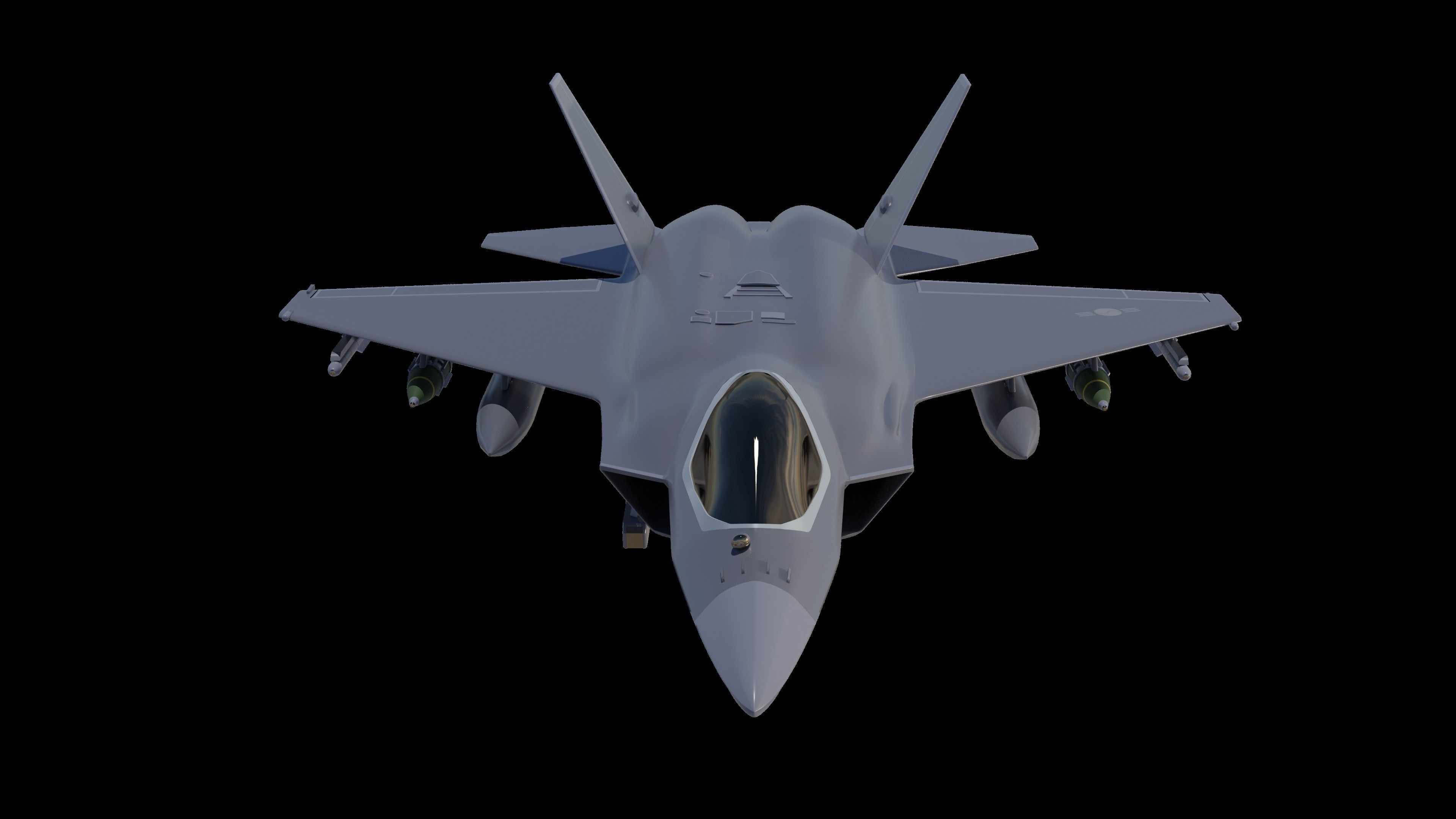 South Korea KAI KF-21 KFX Jet fighter blender 3D model | CGTrader