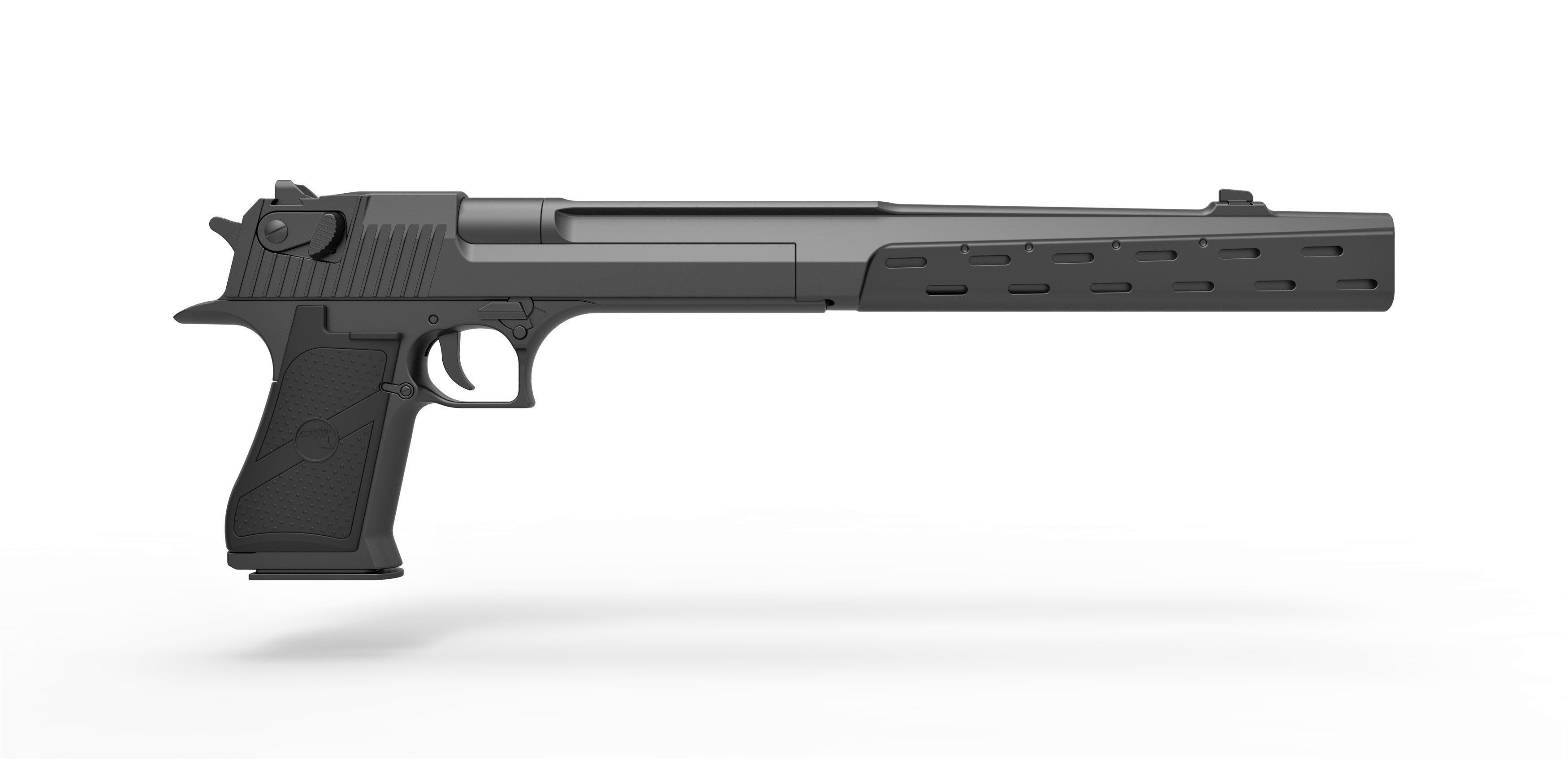 Pistol from the movie The Punisher 1989 3D model | CGTrader