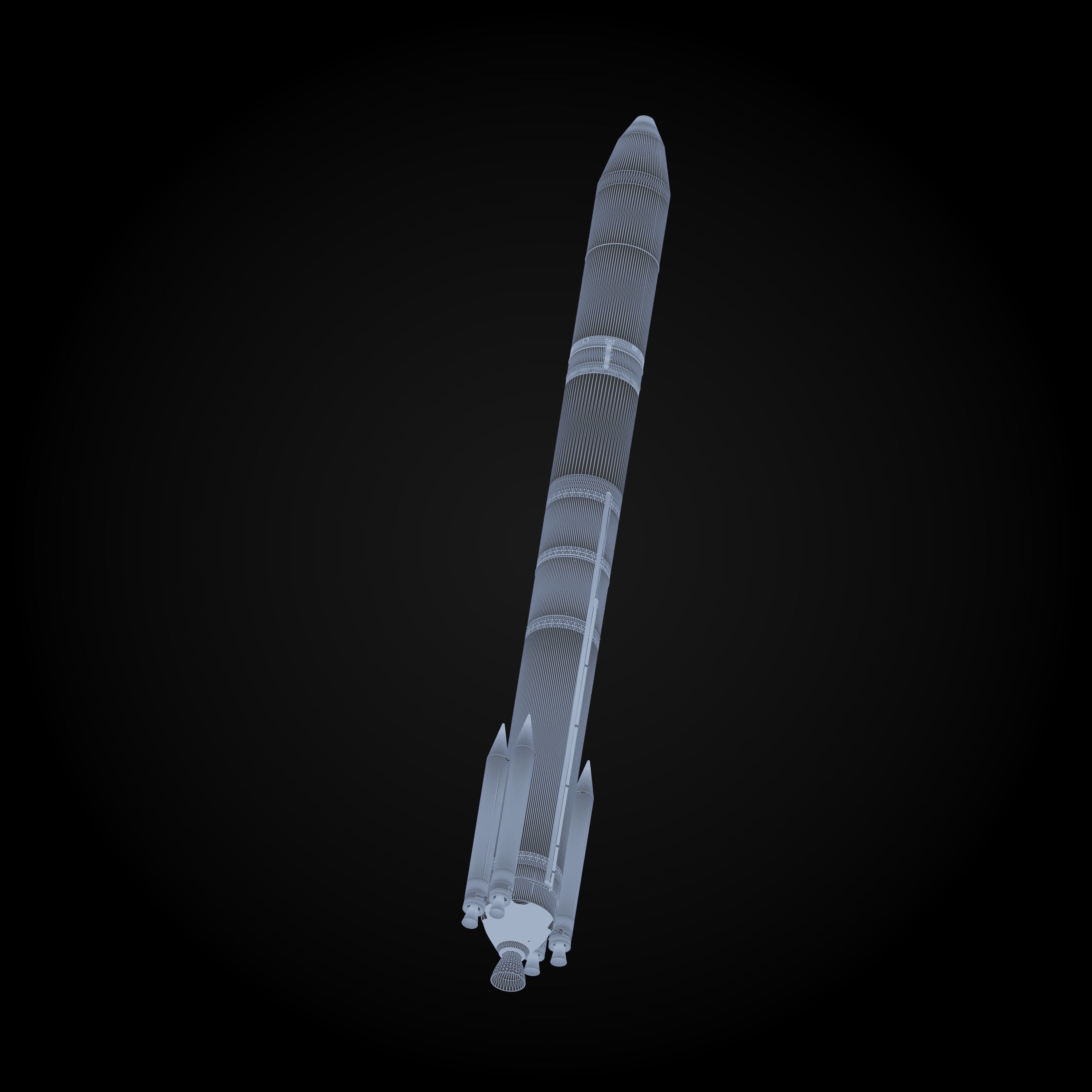 Delta IV Rocket 3D model | CGTrader