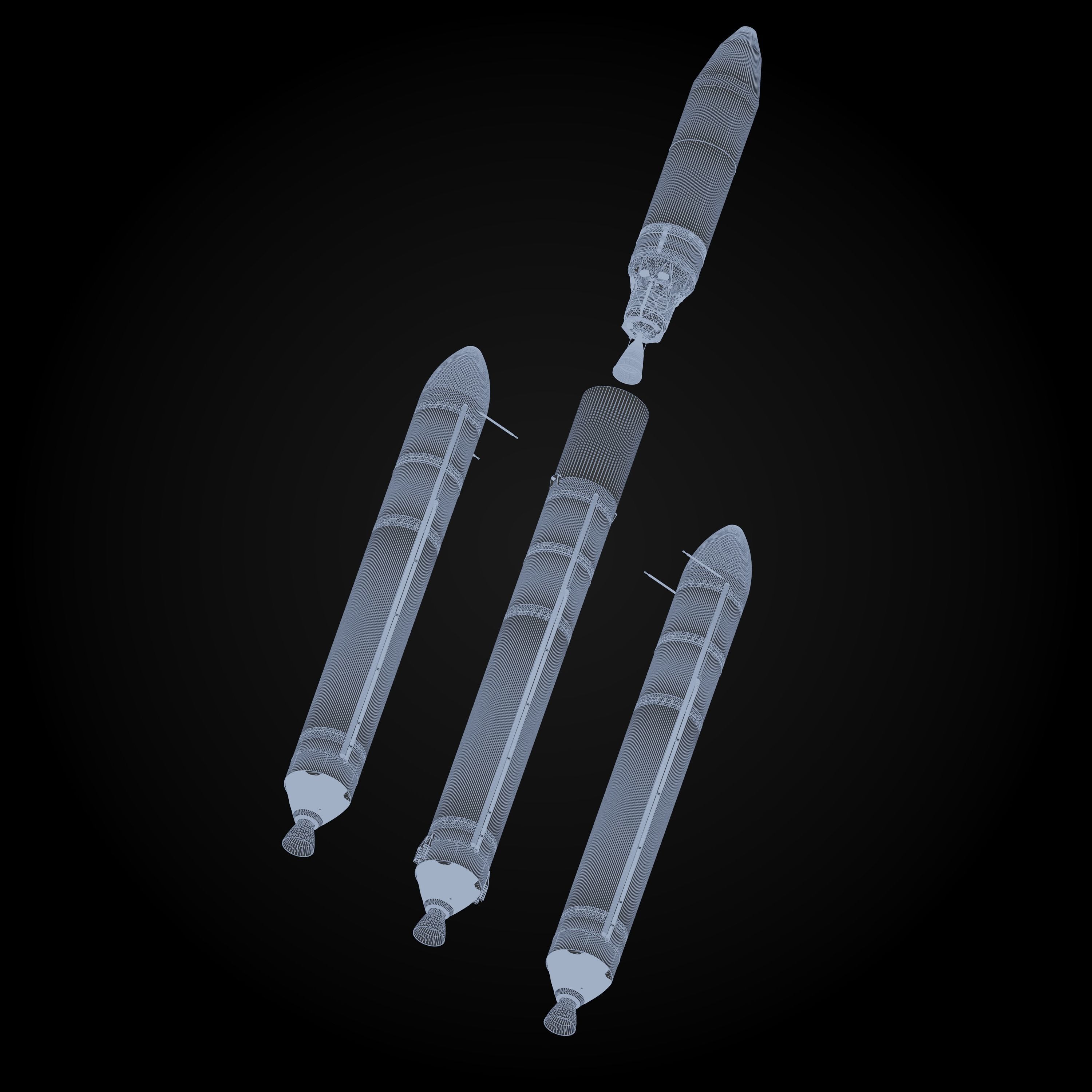 Delta IV Rocket 3D model | CGTrader