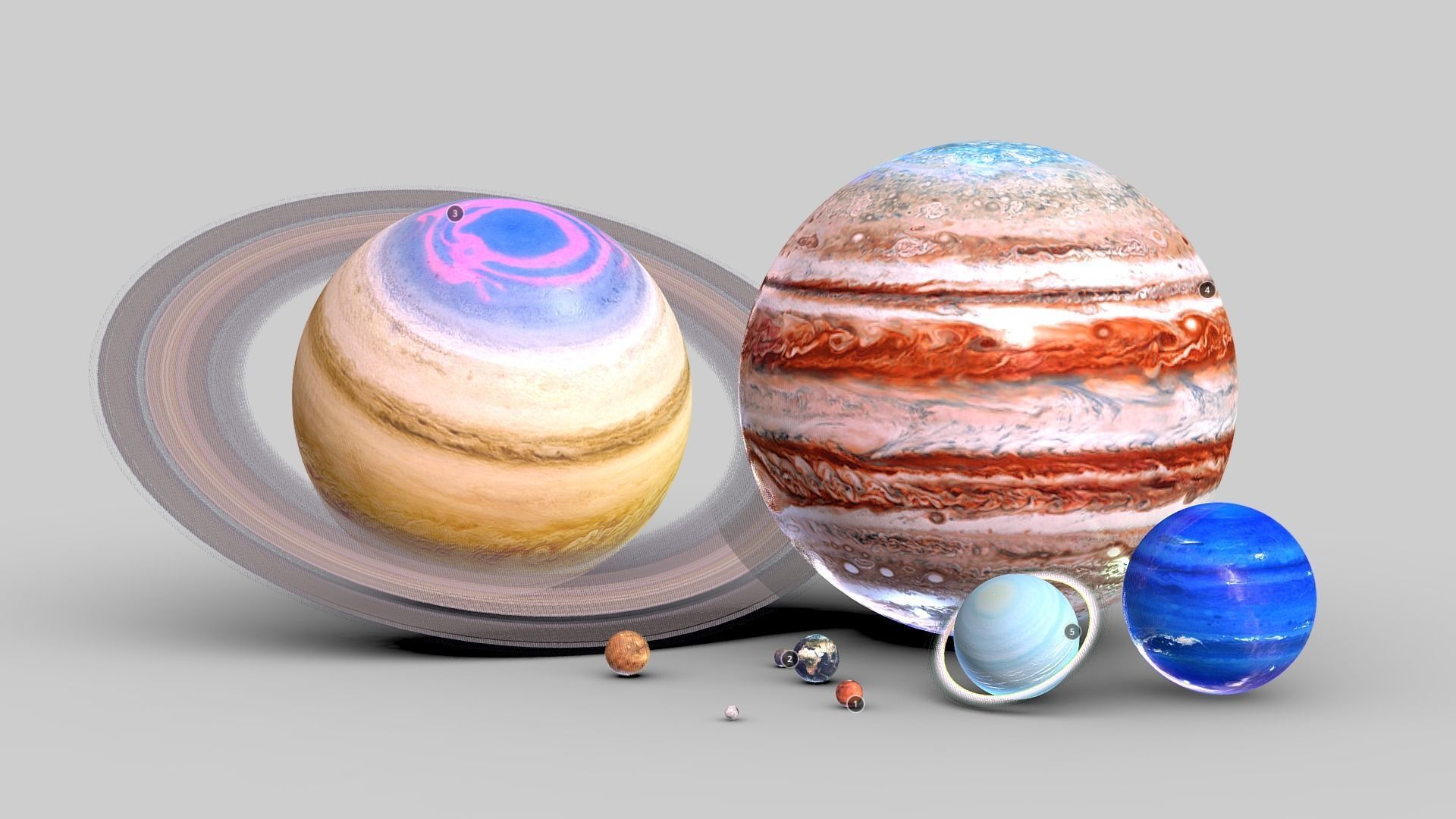 Solar system 3D model | CGTrader