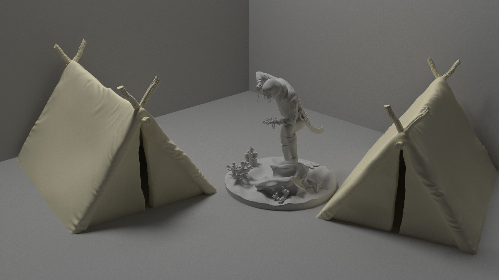 Fantasy tent 3D model 3D printable | CGTrader