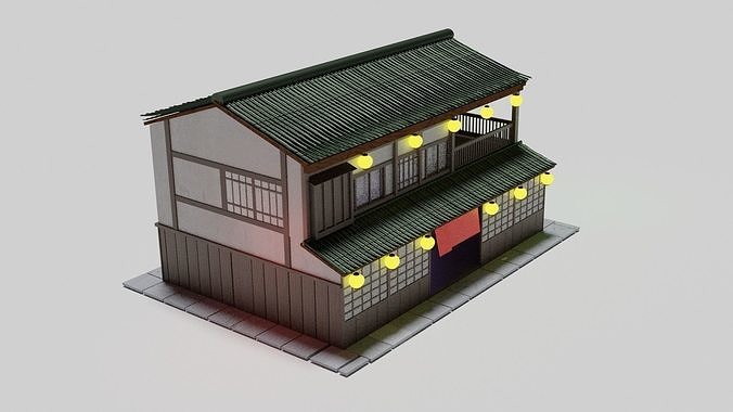 Japanese house free VR / AR / low-poly 3D model | CGTrader