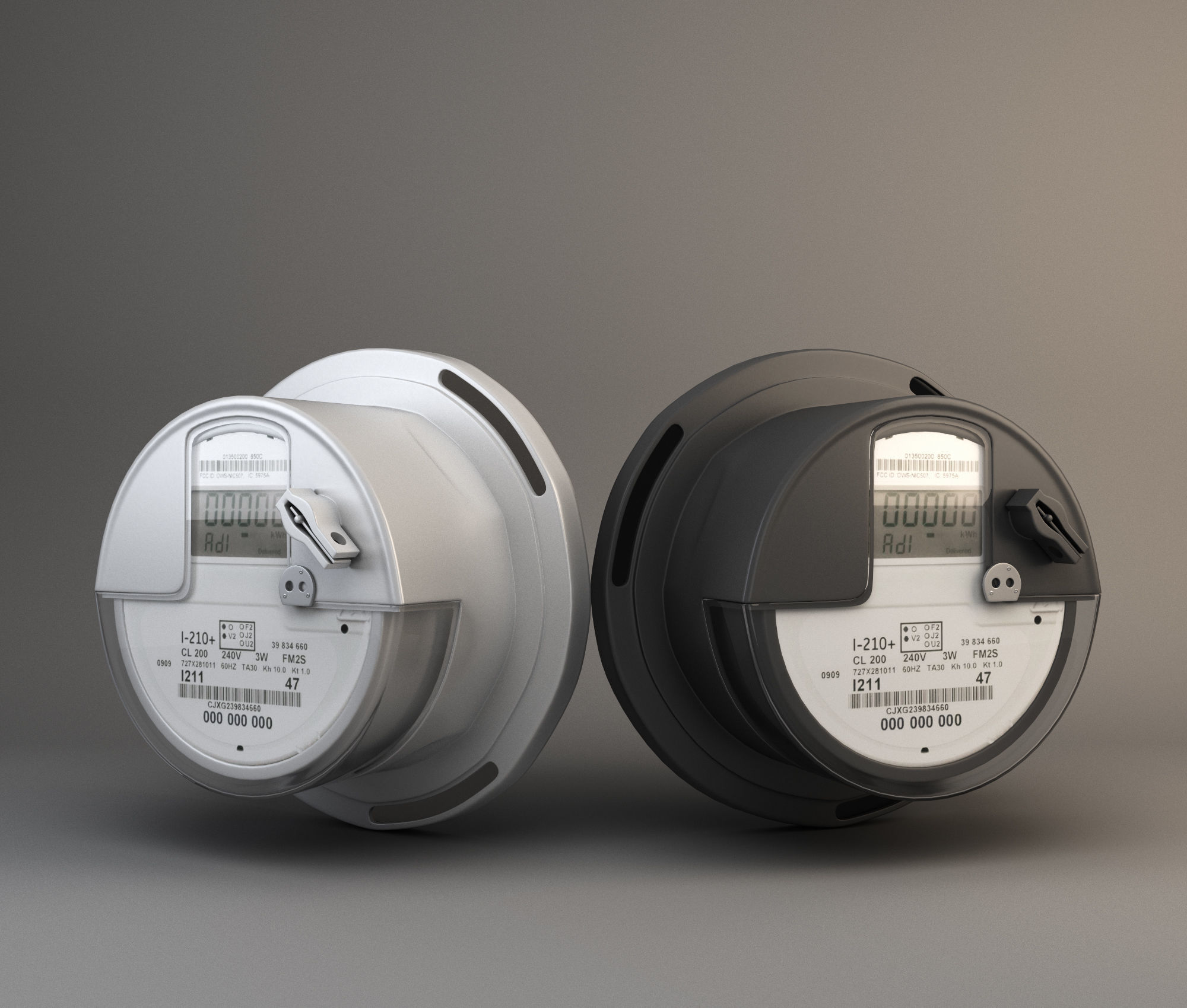 3D model electricity meter VR / AR / low-poly | CGTrader