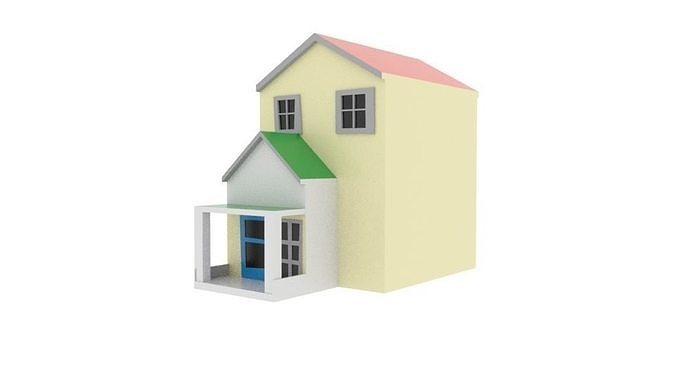 3D model Low-Poly Home 3d Model house VR / AR / low-poly | CGTrader