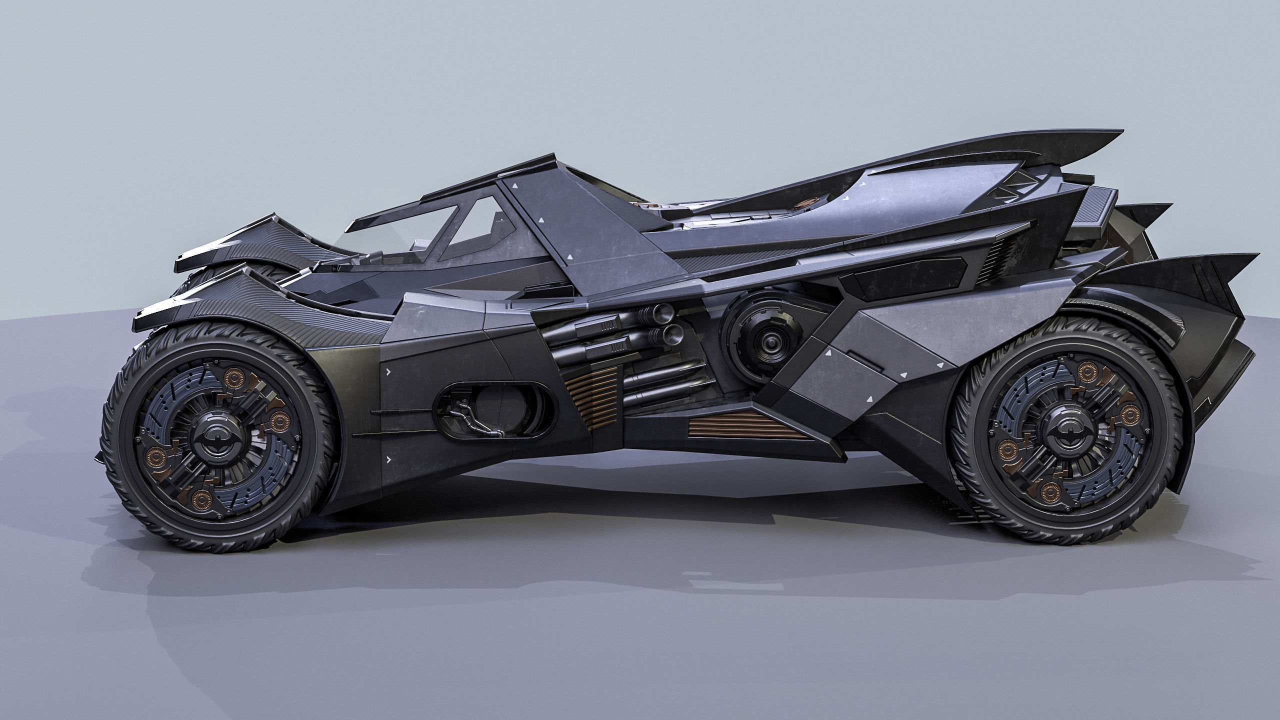3D model Batmobile Arkham Knight VR / AR / low-poly | CGTrader