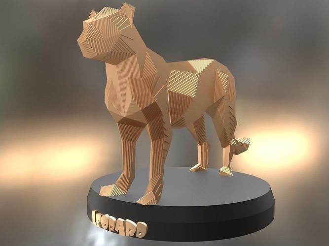 3D model Parametric Leopard VR / AR / low-poly | CGTrader