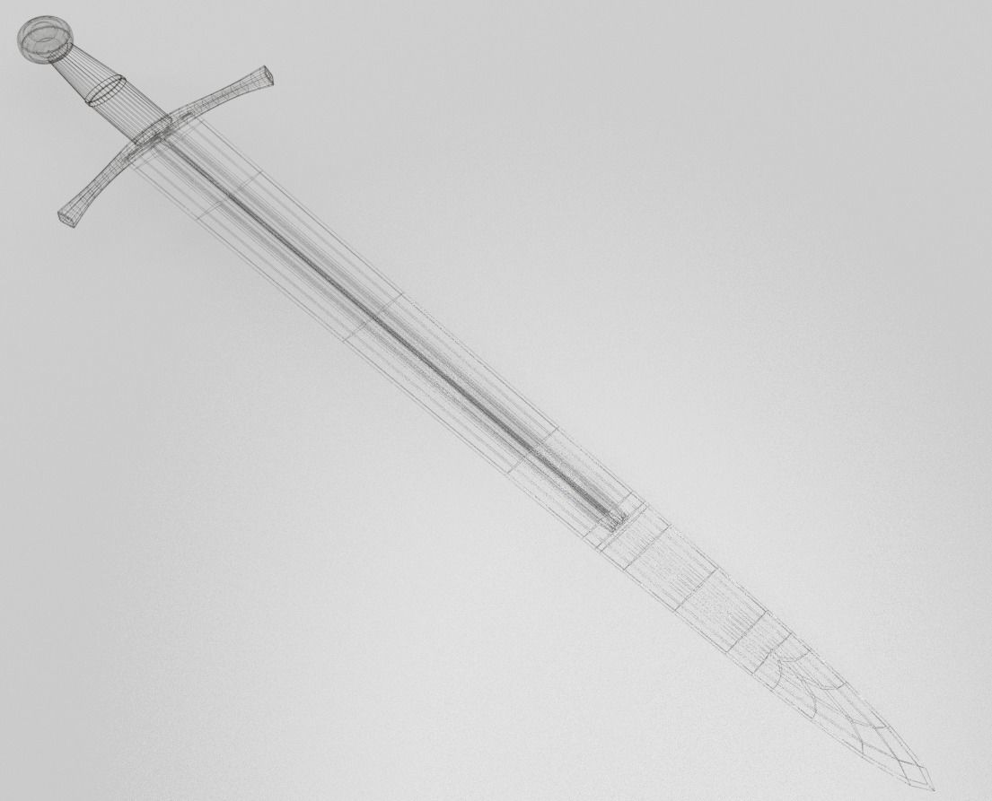 3D model Game Ready Historically Accurate Short Arming Sword Type XIV ...