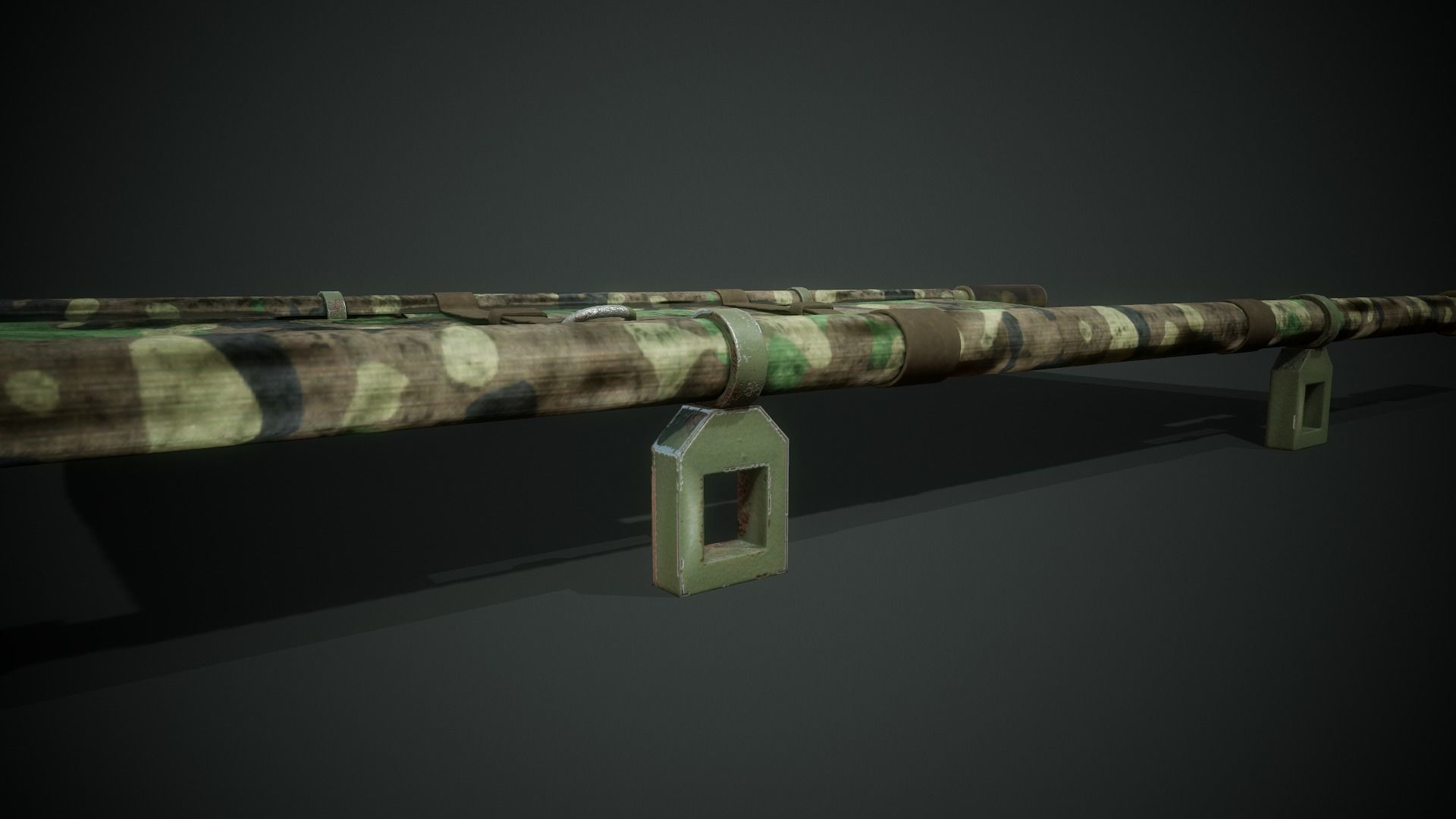 3D model Military Stretcher - Tutorial Included VR / AR / low-poly ...