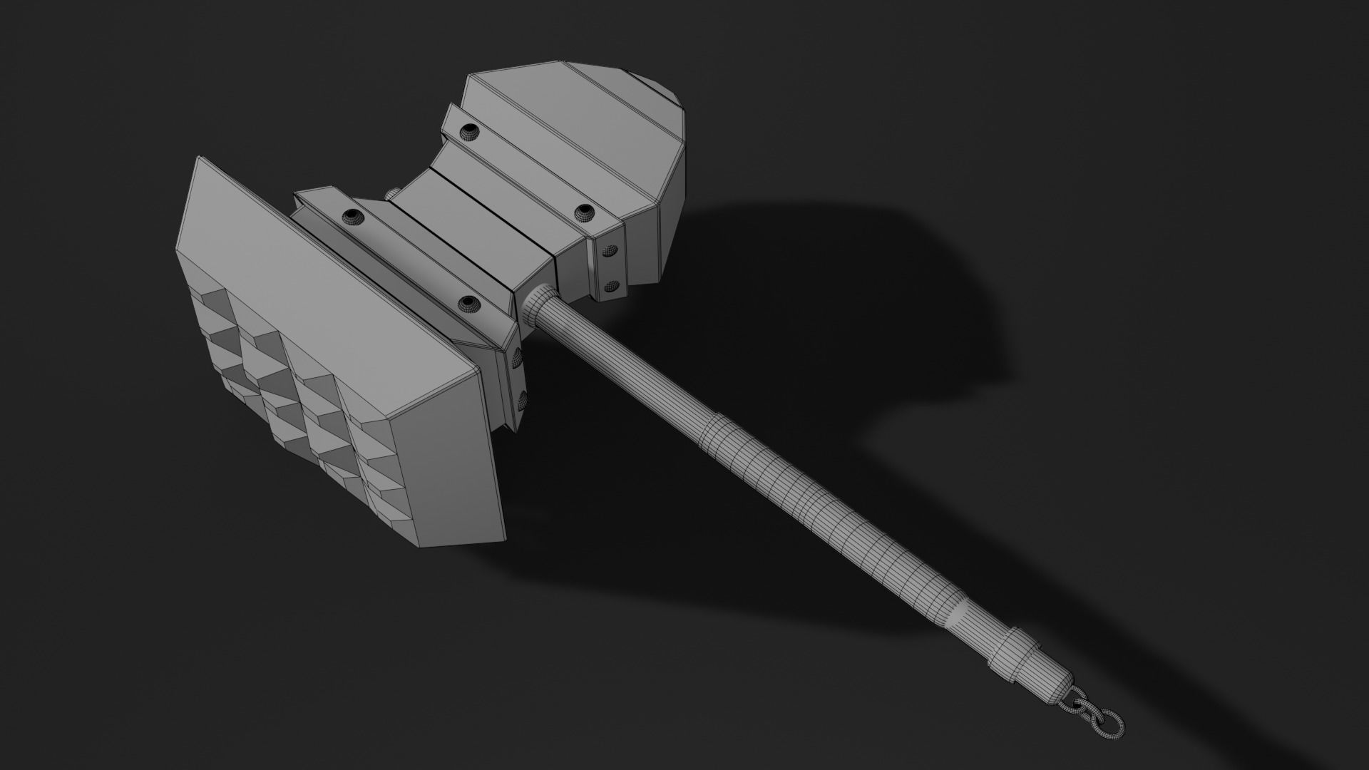 Collection of fantasy hammers in a minimalist style free VR / AR / low ...