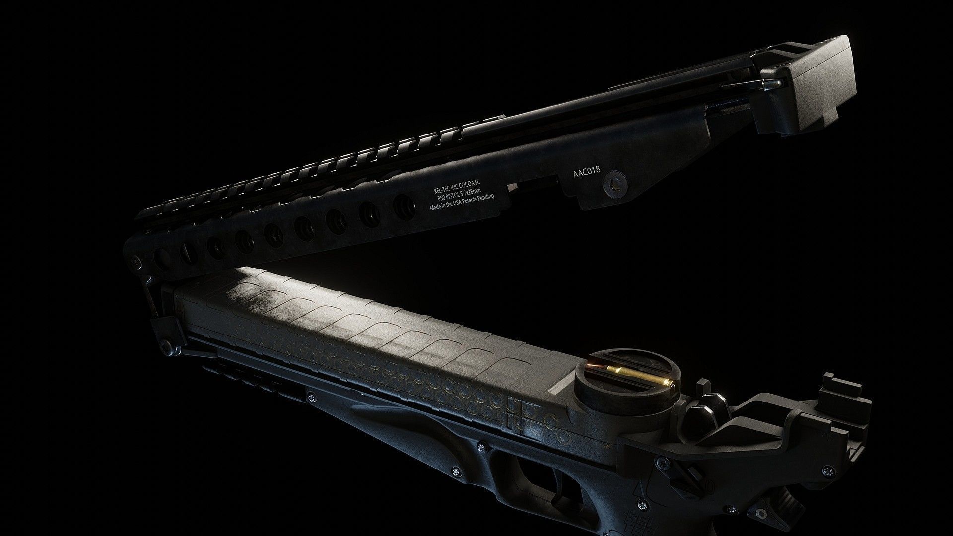 3D model KelTec P50 pistol VR / AR / low-poly | CGTrader