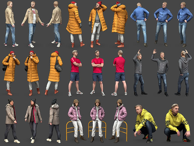 Stylized Characters Volume 4 3D Model Collection | CGTrader