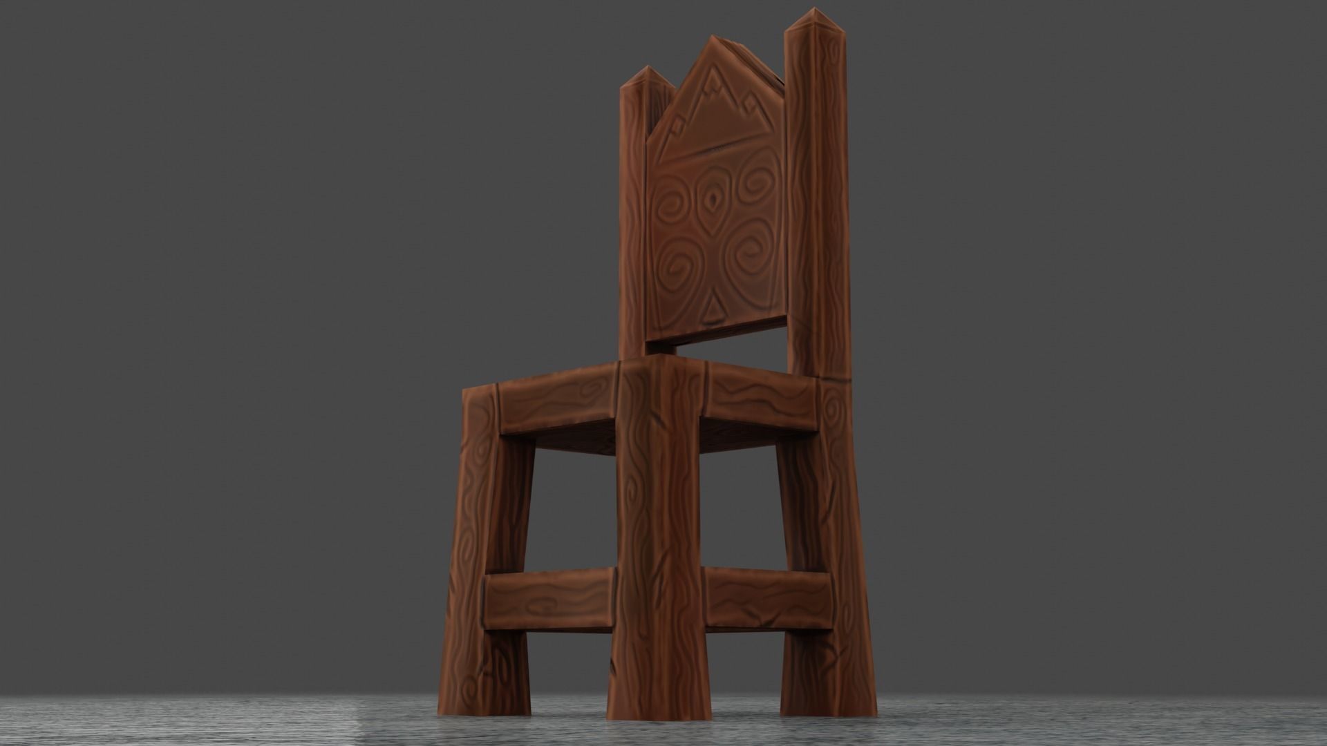 3D model Chair stylized lowpoly VR / AR / low-poly | CGTrader