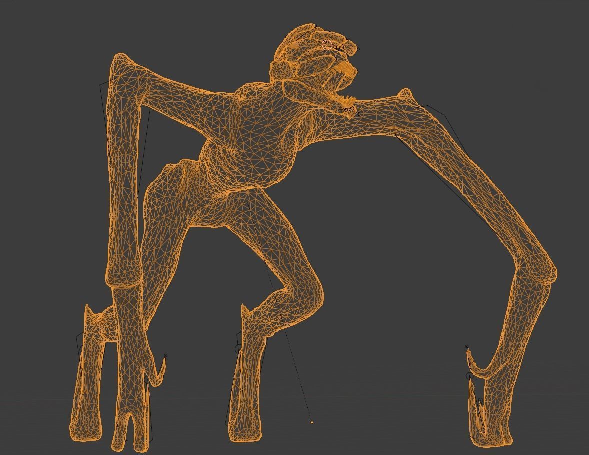 3D model A Quiet Place 2 - Alien VR / AR / low-poly | CGTrader