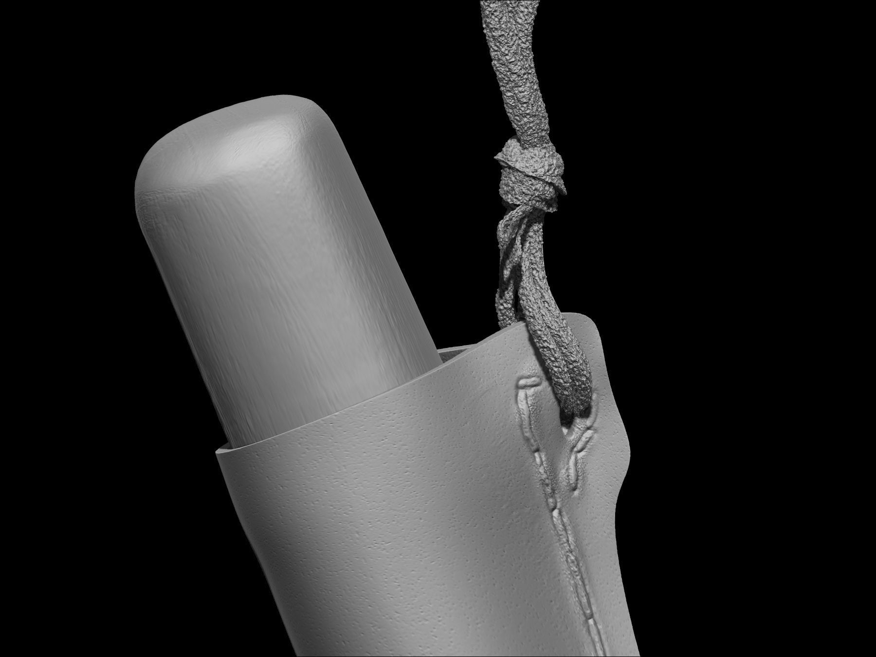 3D model Knife and sheath midieval 3D scan VR / AR / low-poly | CGTrader