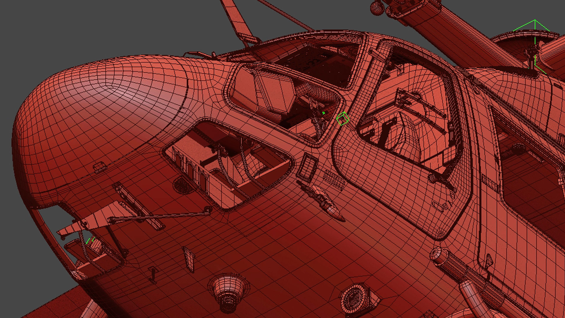 Helicopters Ansat Aurus 3D model rigged | CGTrader