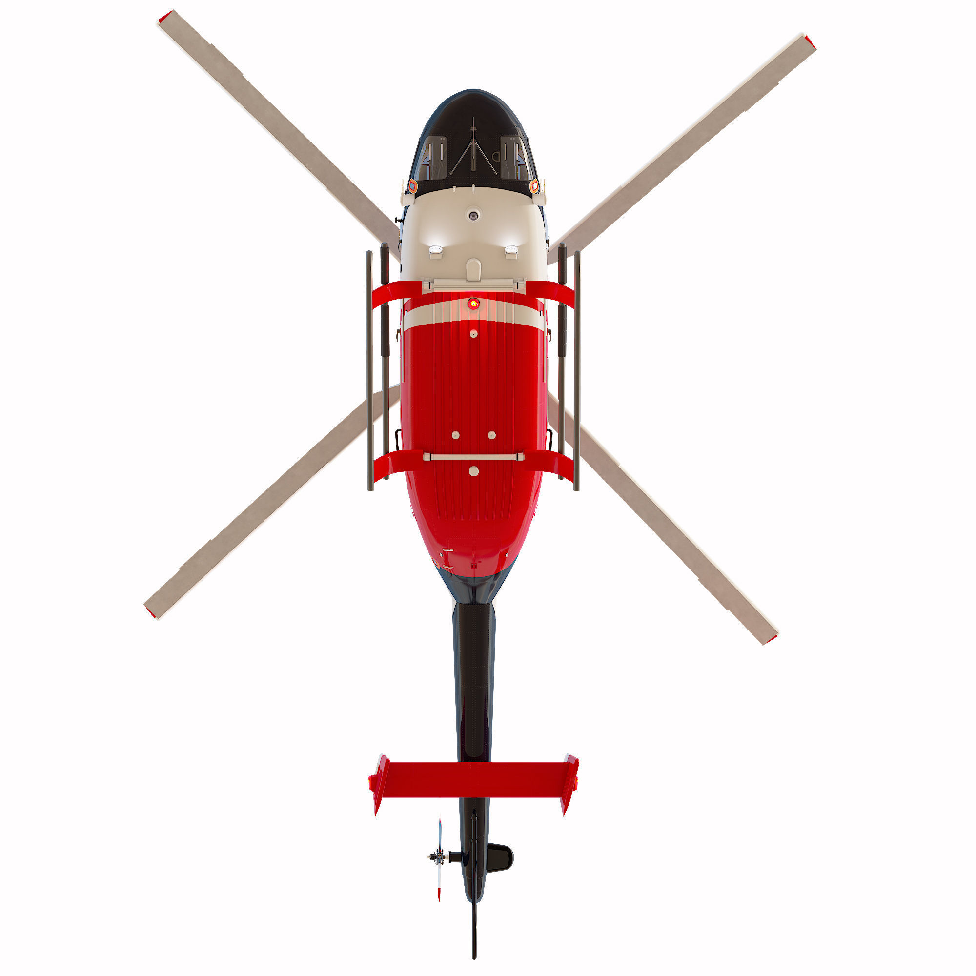 Helicopters Ansat Aurus 3D model rigged | CGTrader