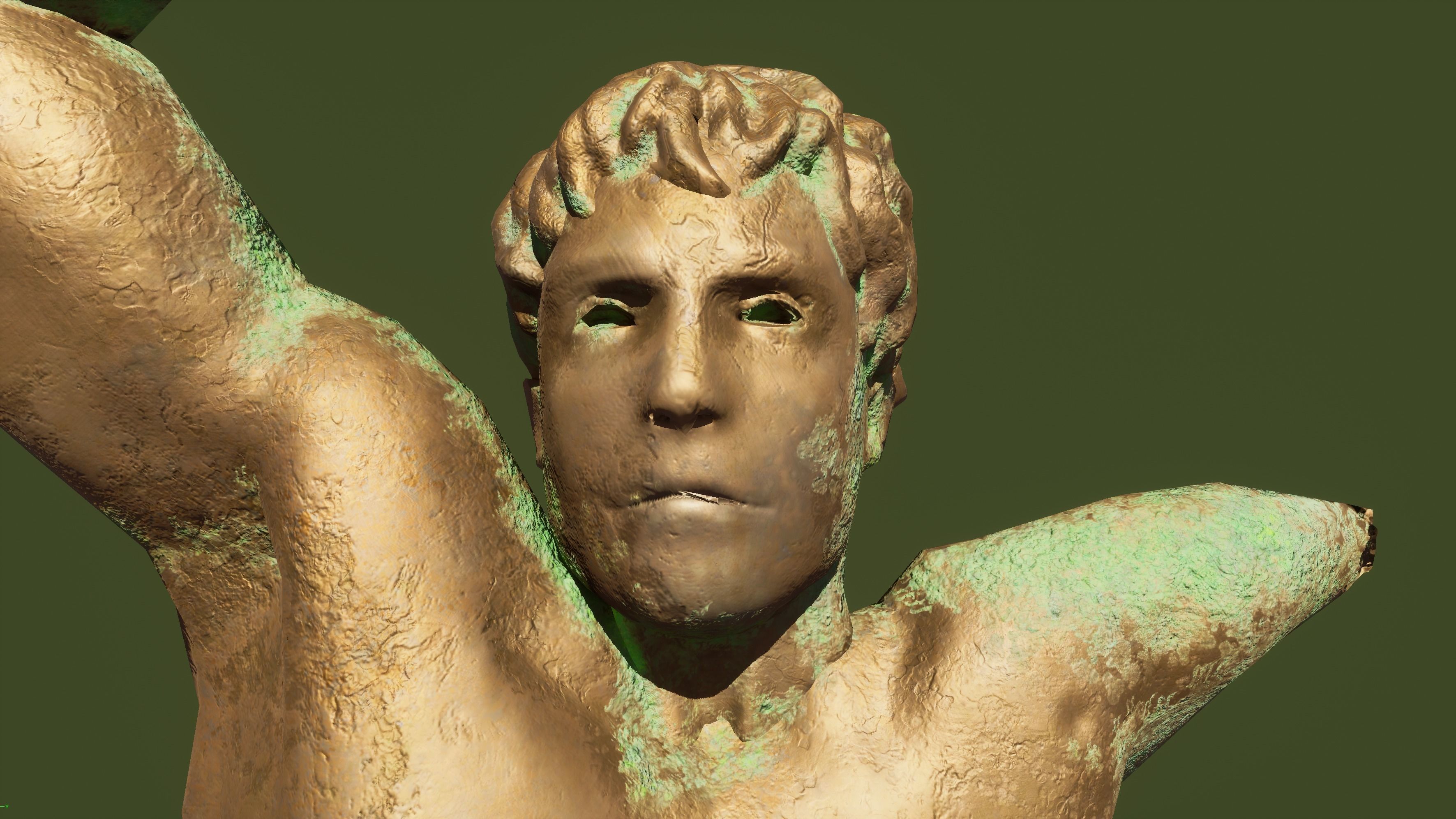 3D model Man bas relief sculpture VR / AR / low-poly | CGTrader