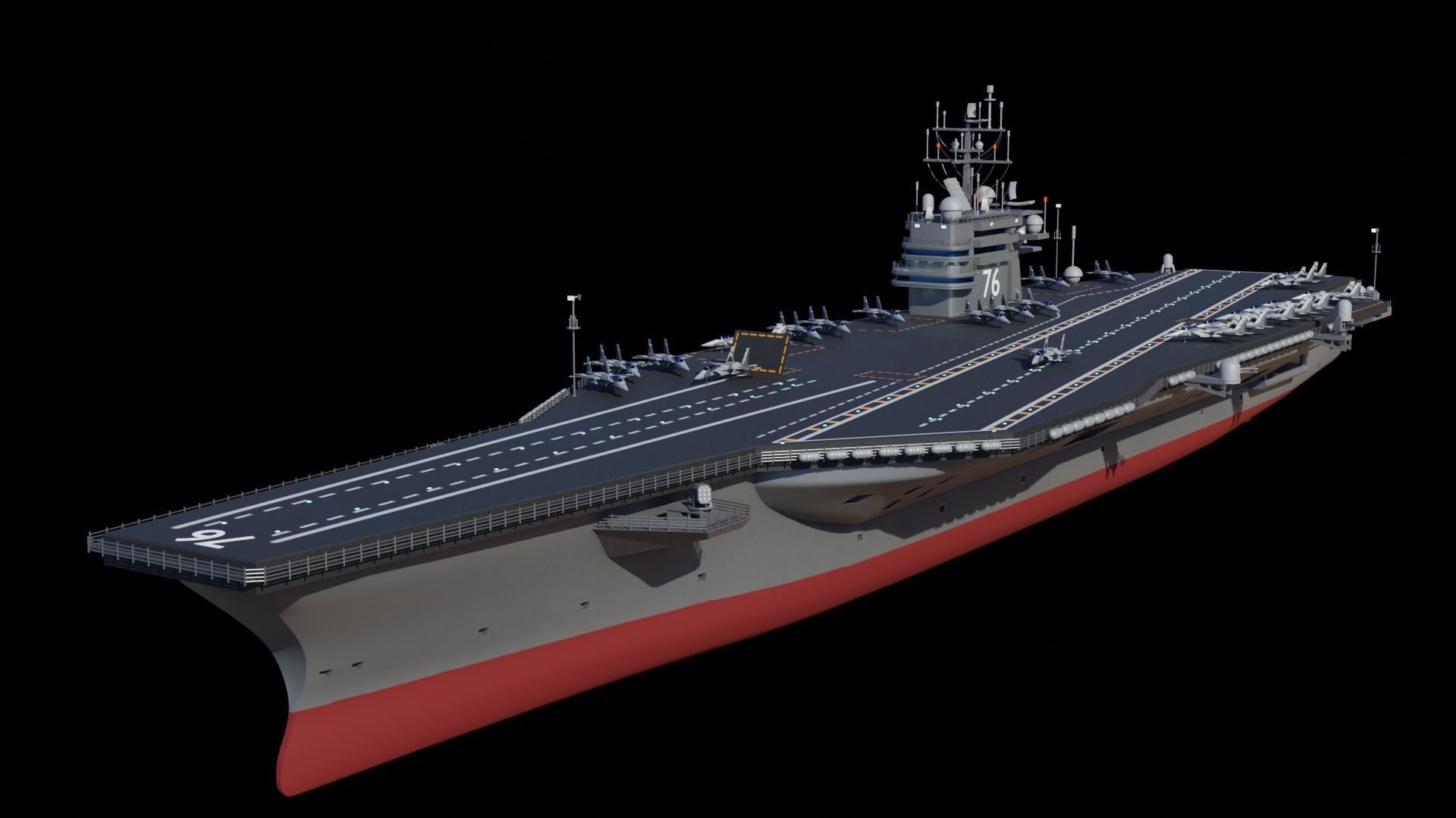 3D model Aircraft Carrier VR / AR / low-poly | CGTrader