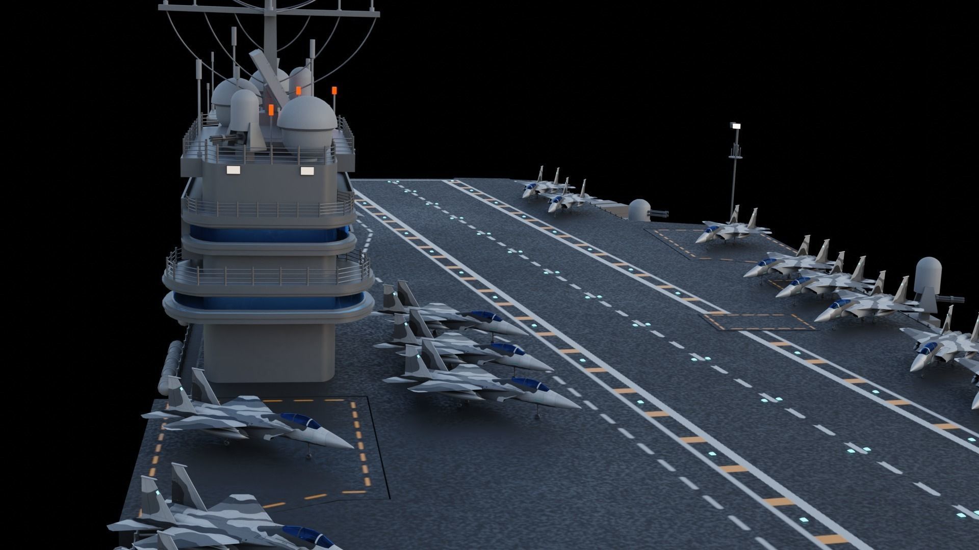 3D model Aircraft Carrier VR / AR / low-poly | CGTrader