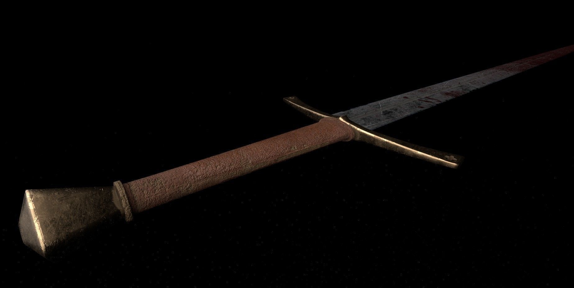 3D model Game Ready Historically Accurate Bastard Sword Type XVII VR ...