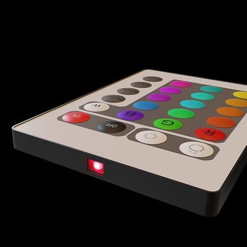 LED Remote Controller free 3D model | CGTrader