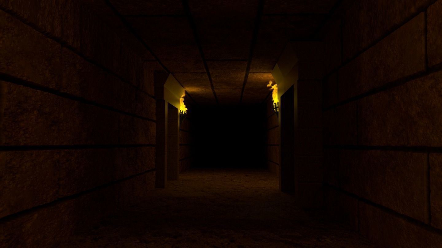 Egypt Dungeon Corridor With Animated Torches Environmental 3D model ...