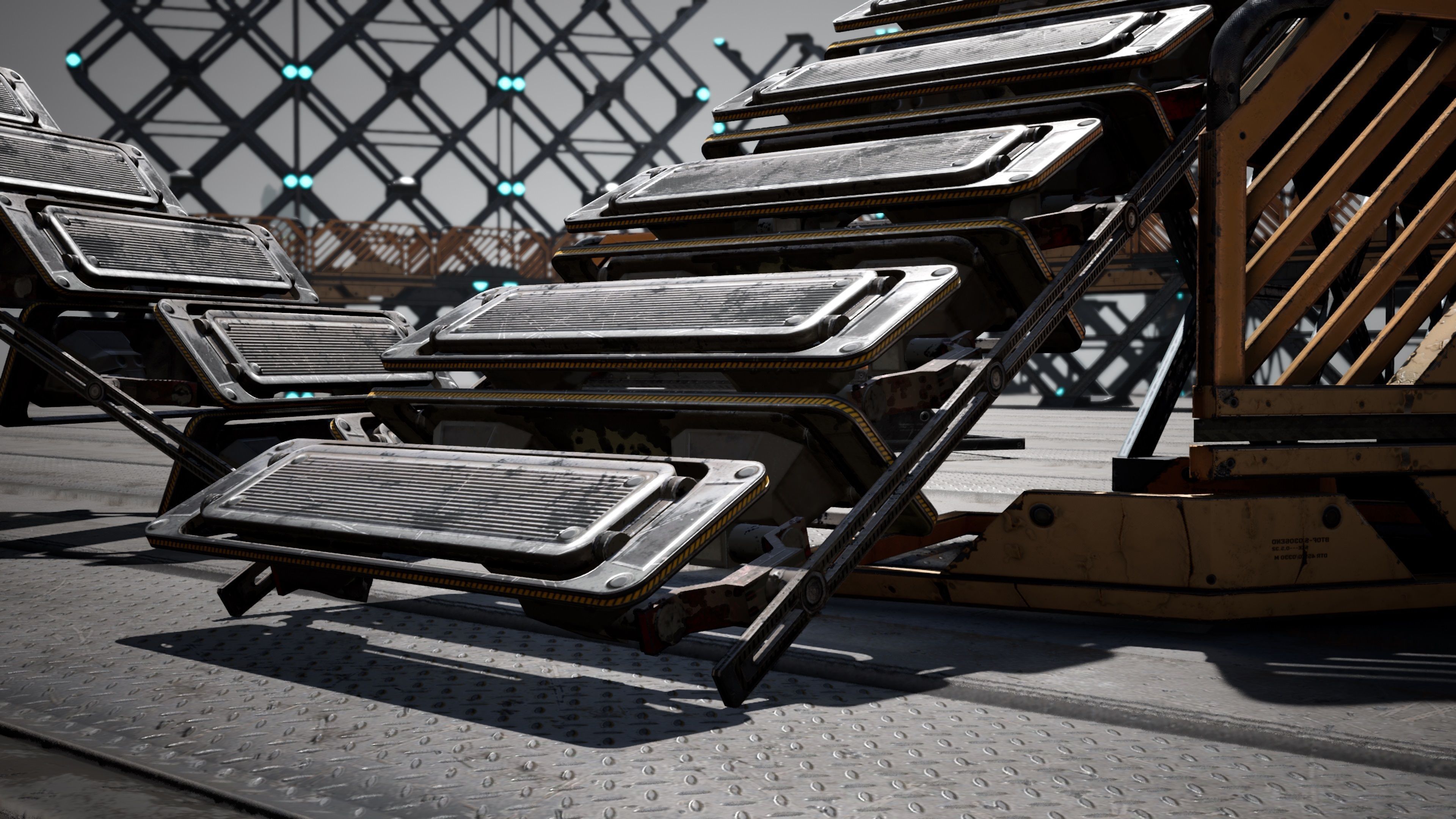 3D Model Collection sci fi Modular architectural design - low-poly ...