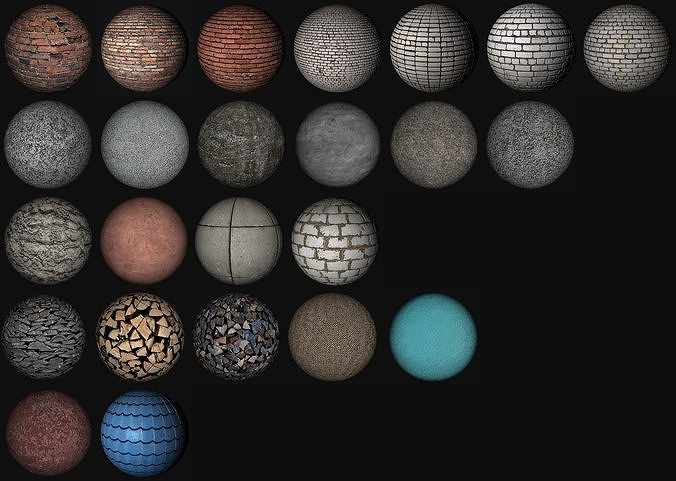 Pack of 24 seamless 4K PBR textures for facades and other Texture ...