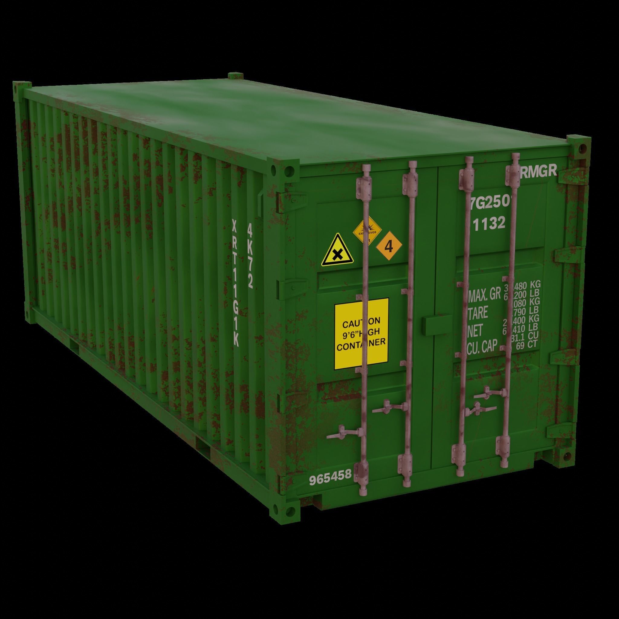 Shipping container 3D model | CGTrader