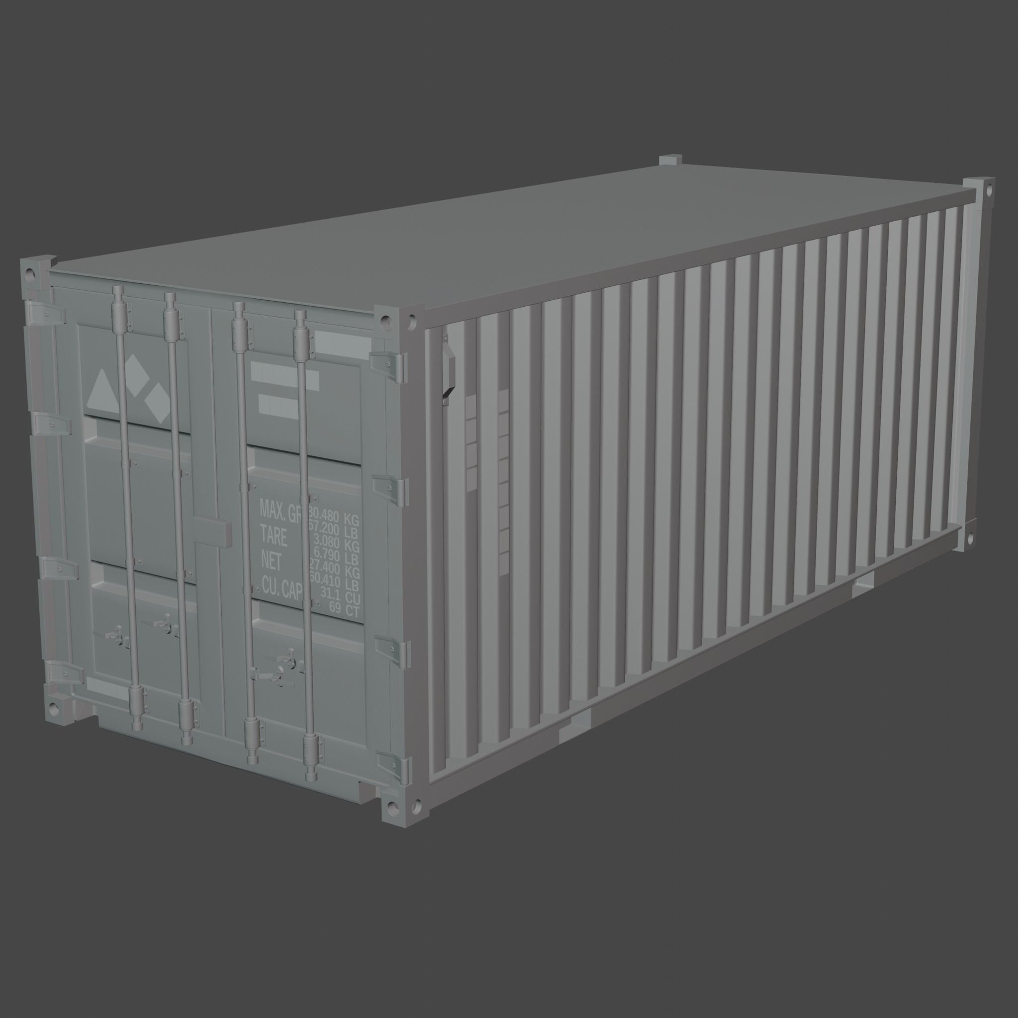 Shipping container 3D model | CGTrader