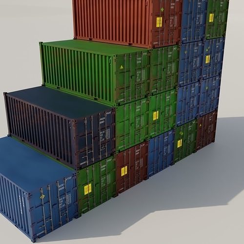 Shipping container 3D model | CGTrader