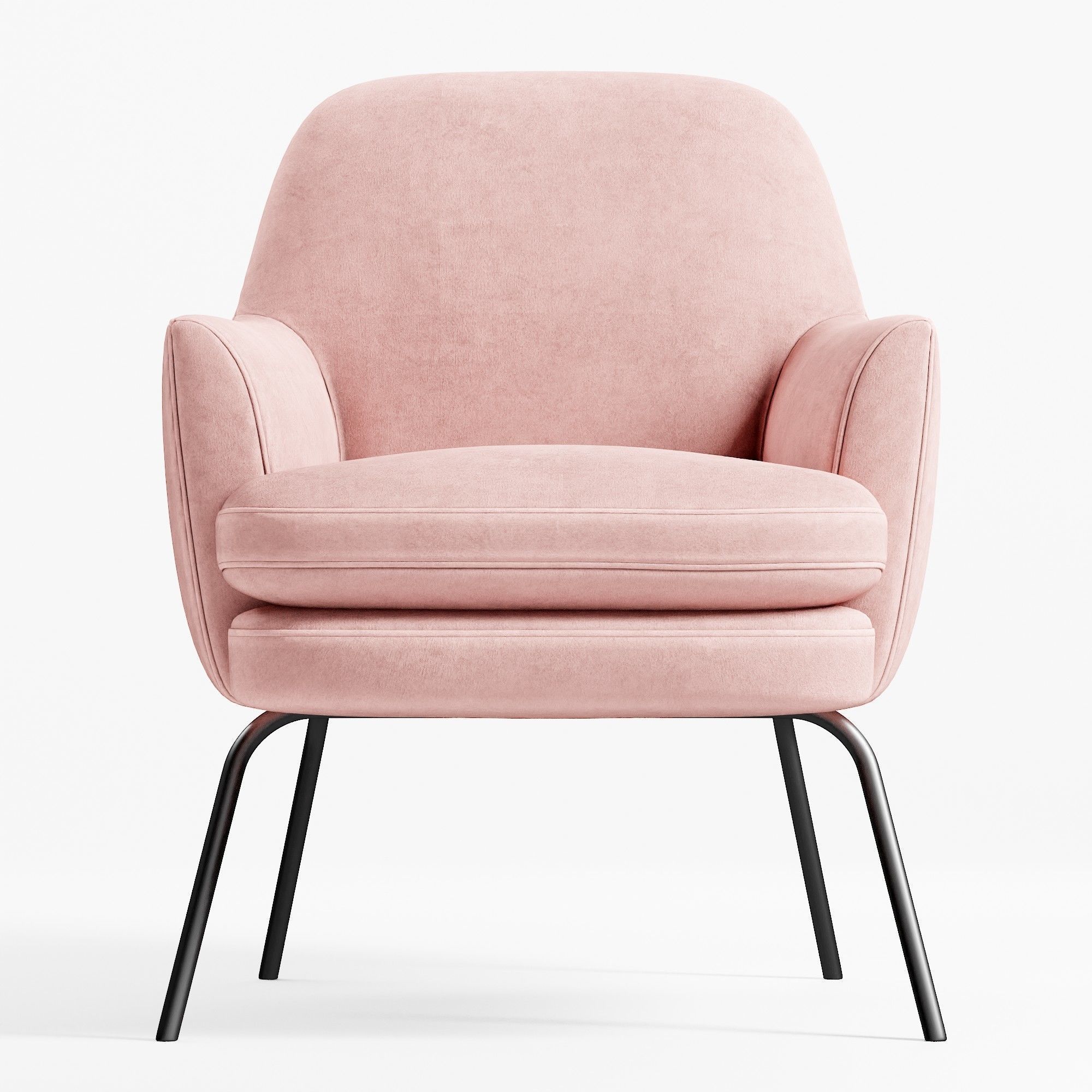 Chloe Velvet Arm Chair 3D model | CGTrader