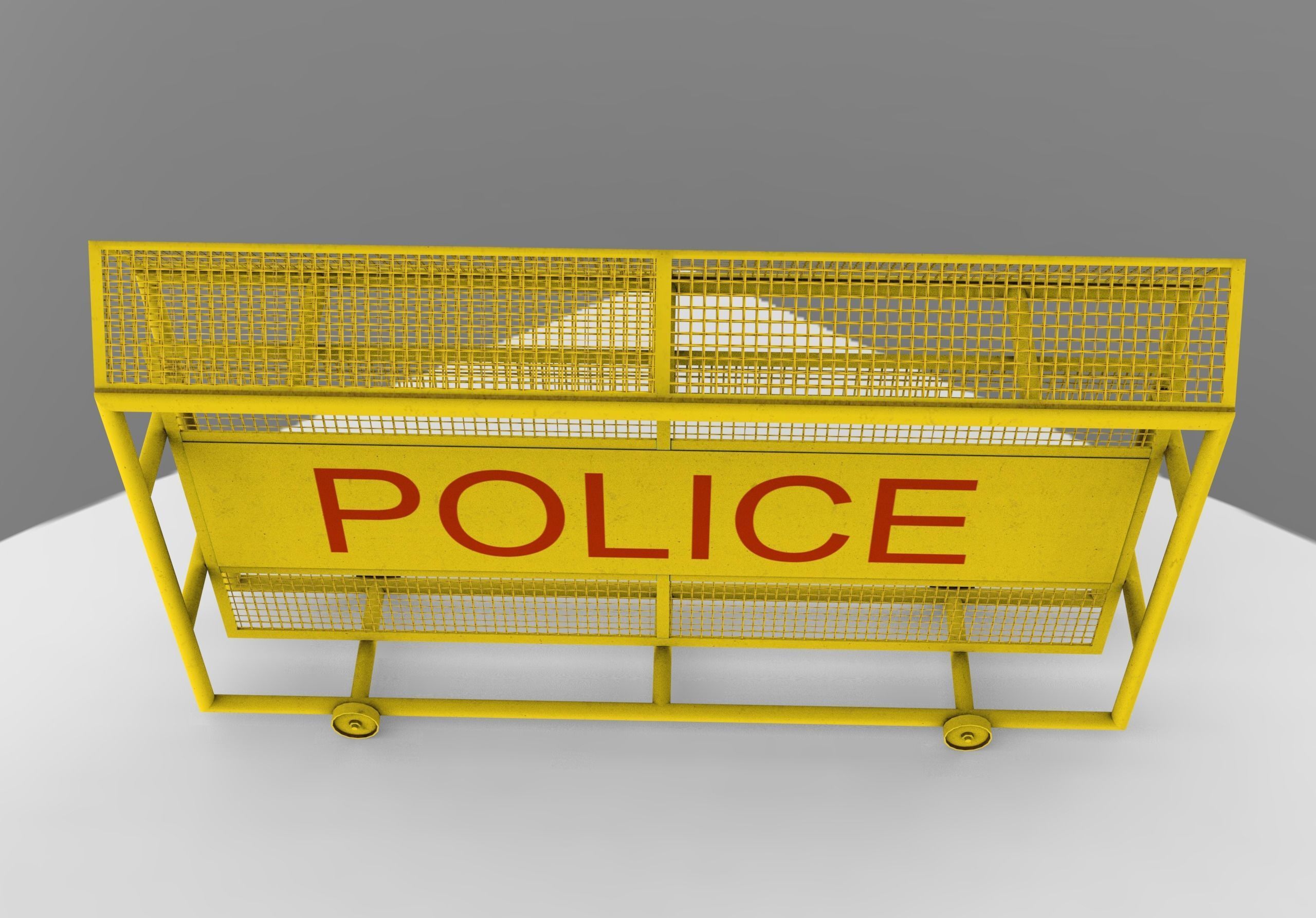 3D model Traffic Barricade VR / AR / low-poly | CGTrader