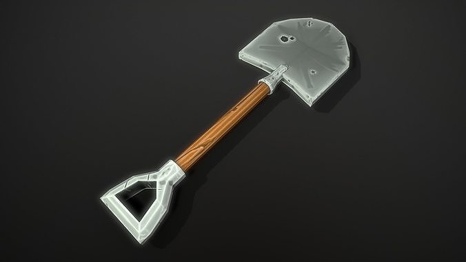 3D model Stylized Shovel VR / AR / low-poly | CGTrader