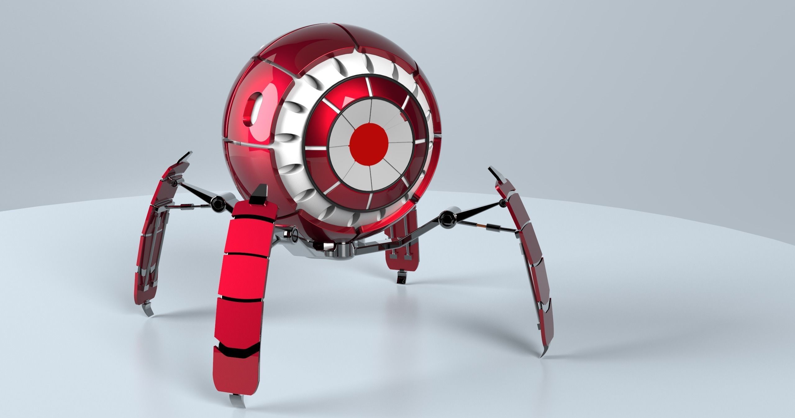 3D model Sphere Robot - Super Detailed VR / AR / low-poly | CGTrader