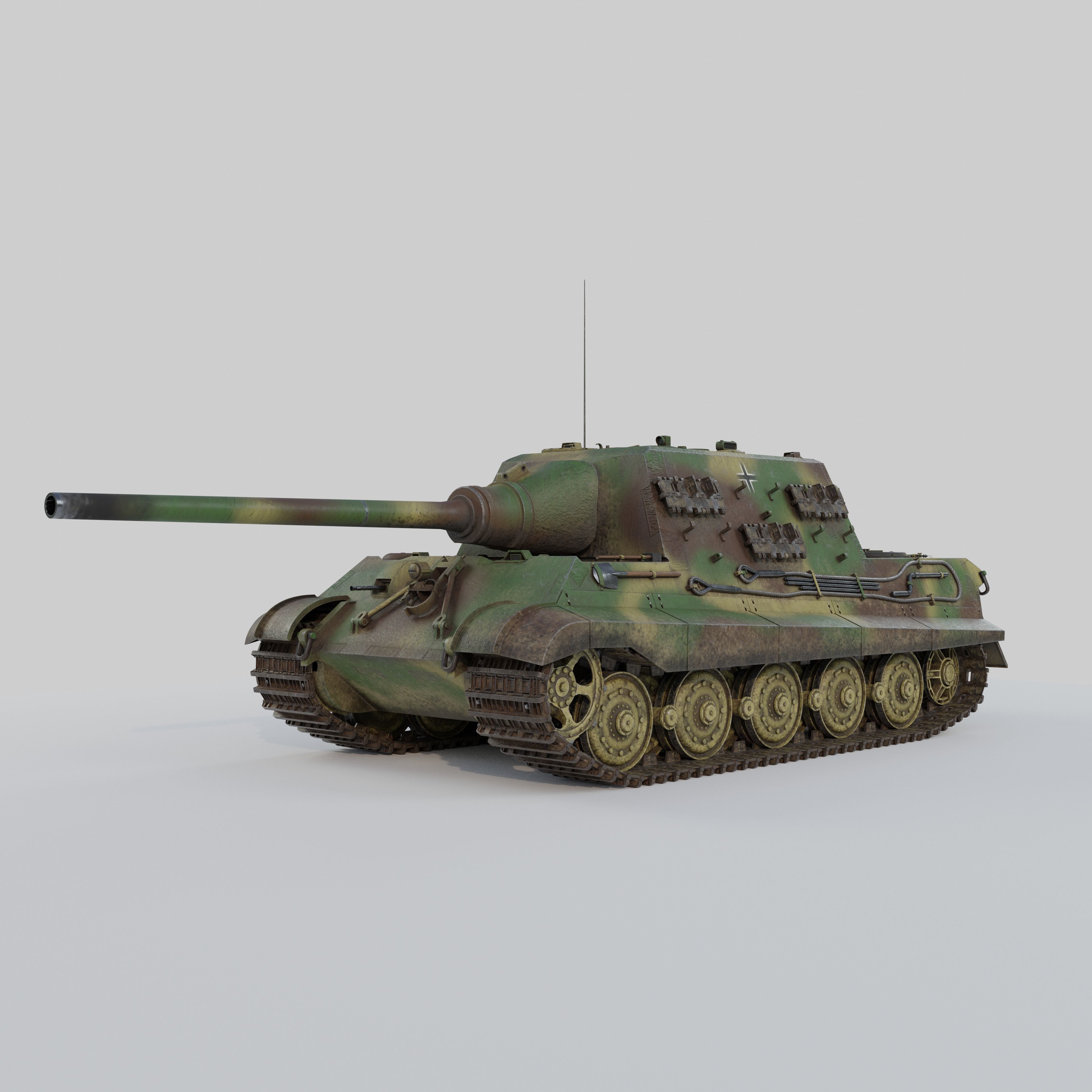 Jagdpanzer VI Jagdtiger PBR Model 3D model | CGTrader