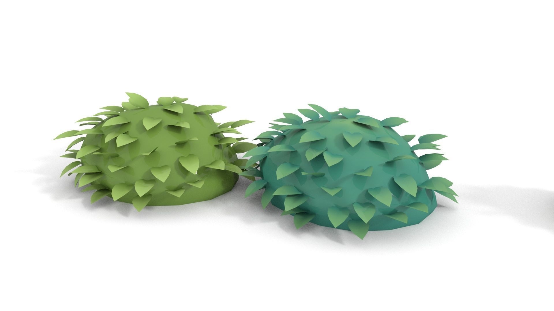 Low-poly Forest Bush plant 3D model | CGTrader