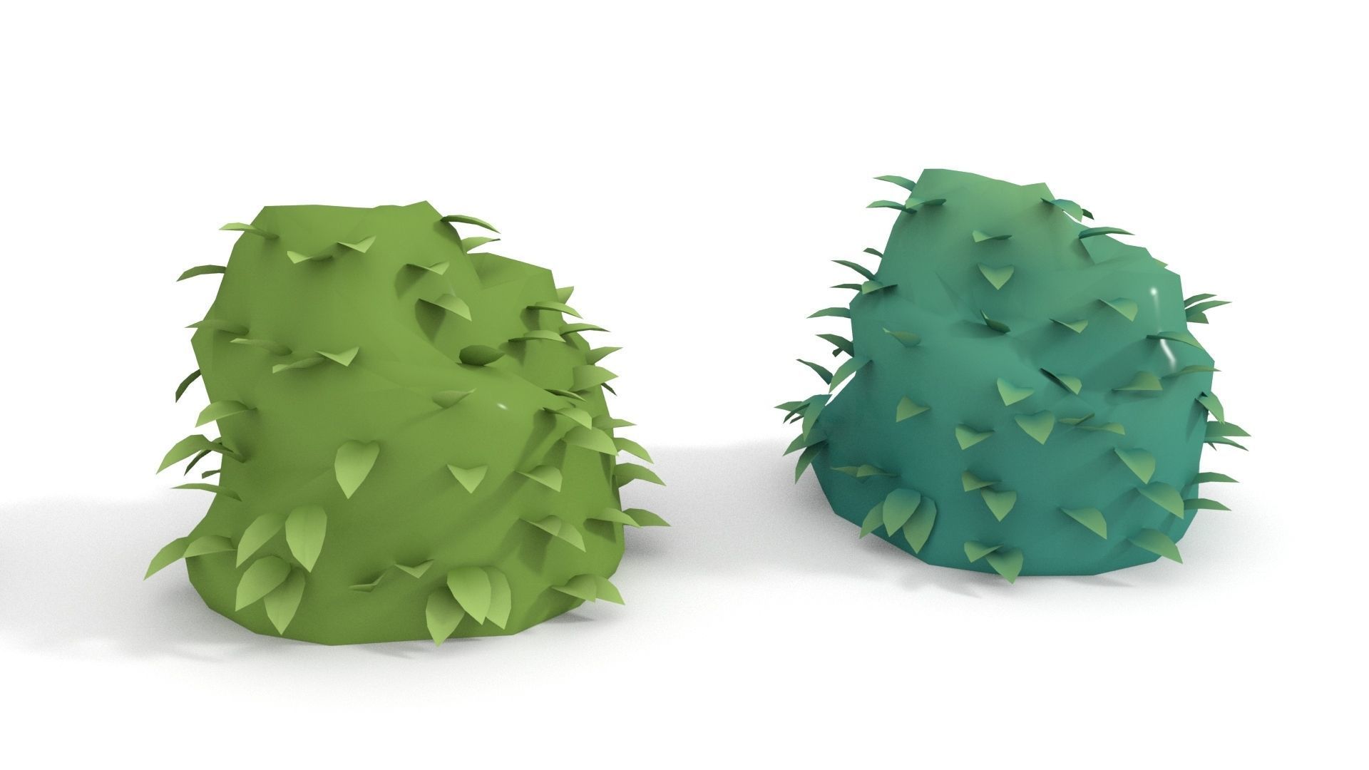 Low-poly Forest Bush plant 3D model | CGTrader