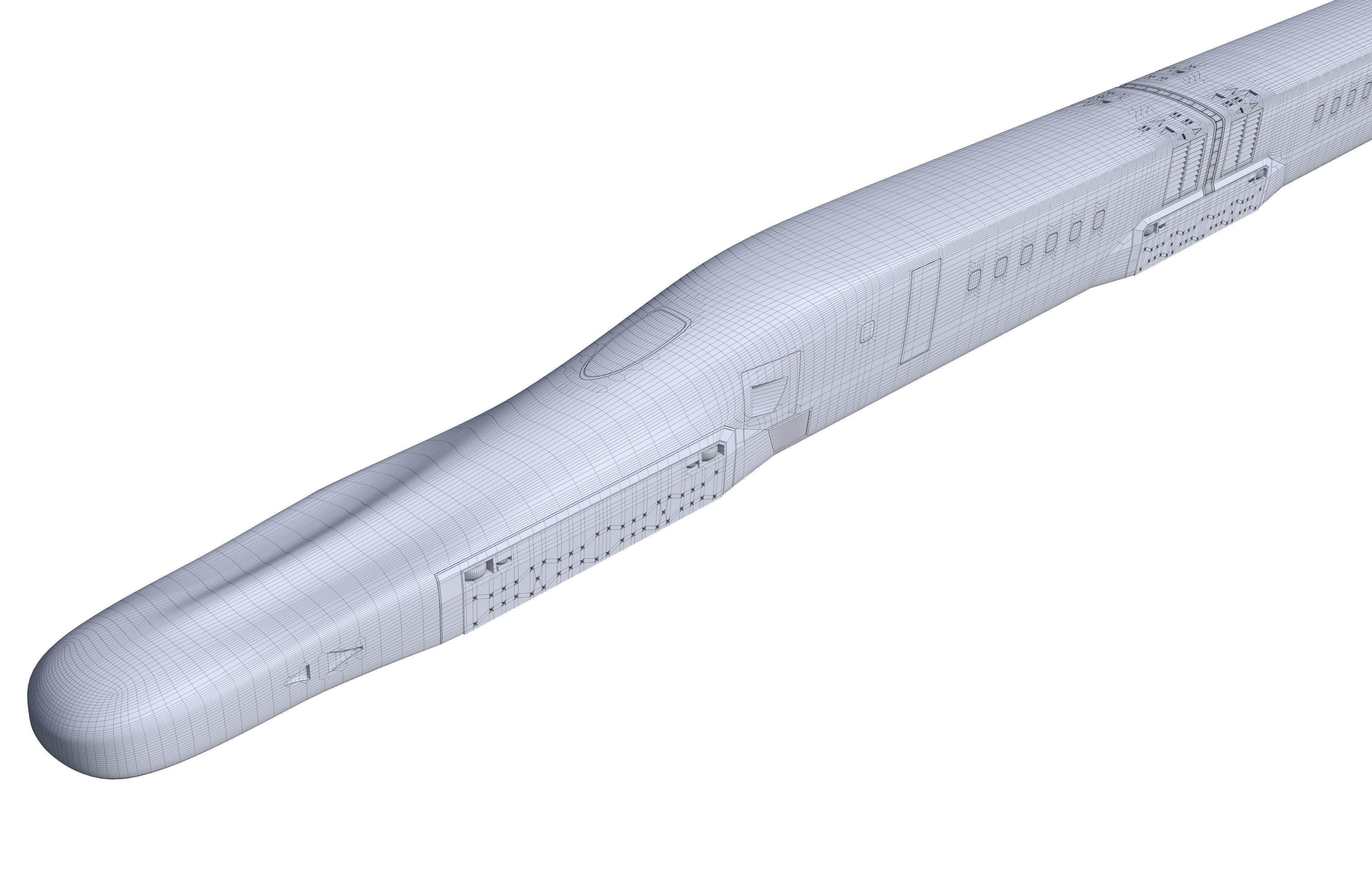 SCMaglev L0 Series Improved Version Shinkansen 3D model | CGTrader