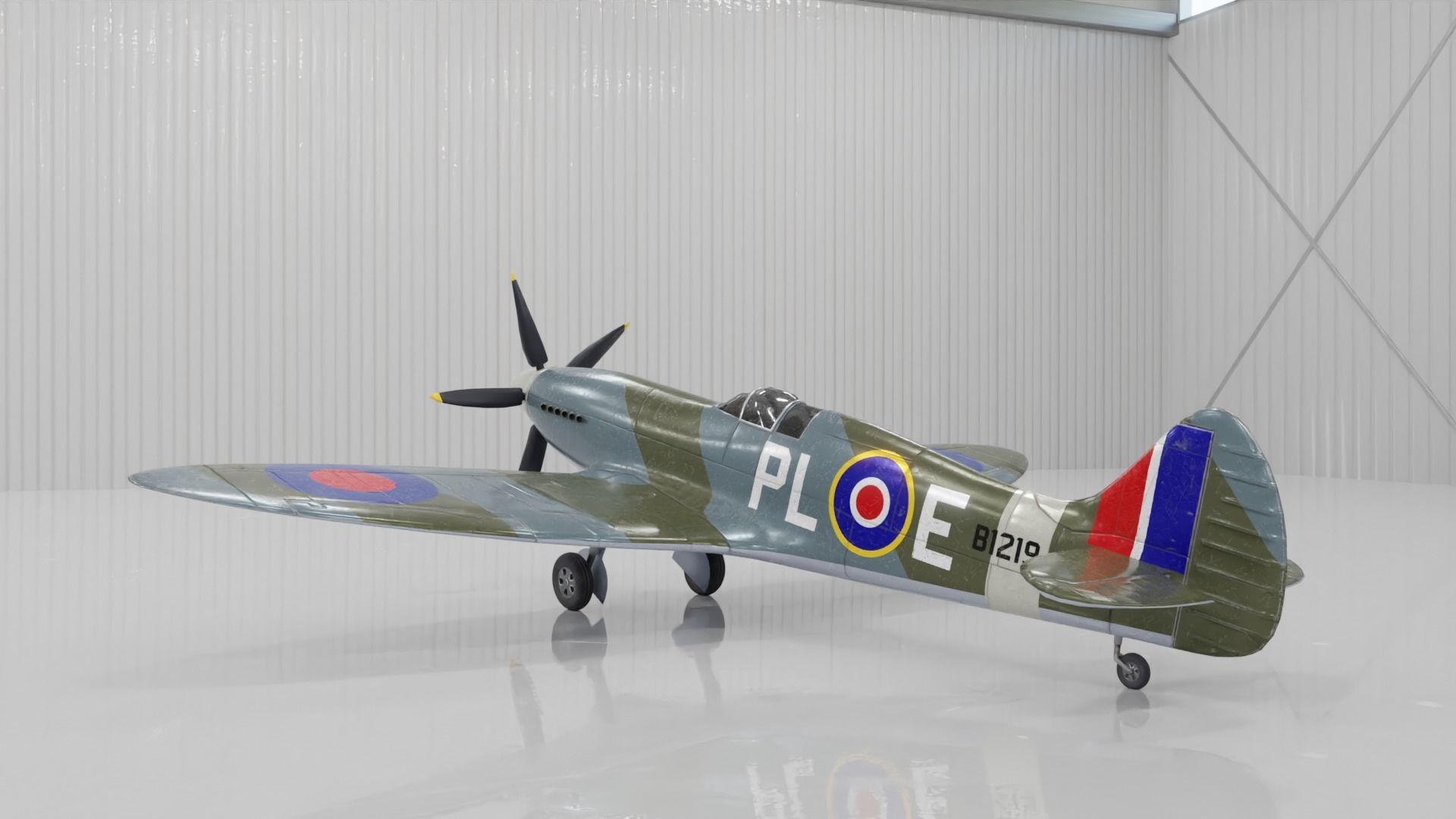 3D model Supermarine Spitfire 3D Model VR / AR / low-poly | CGTrader