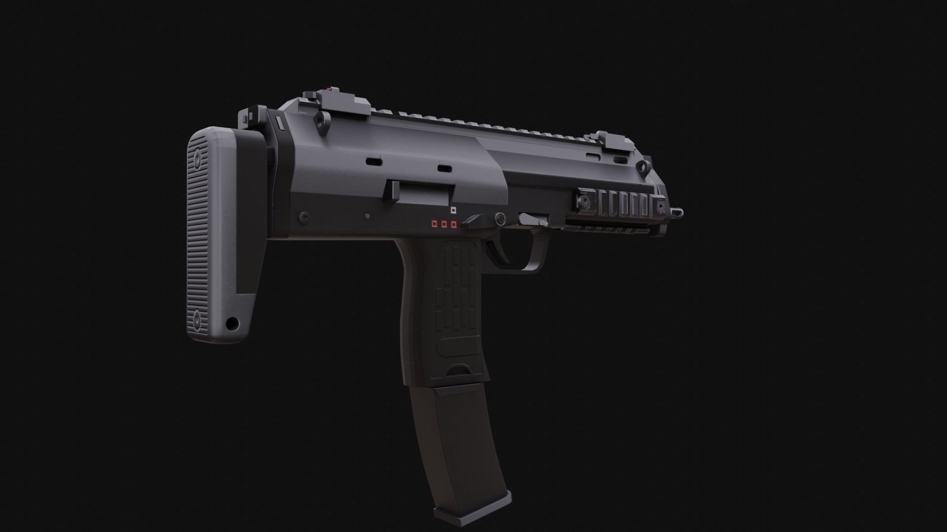 3D model MP7 Sub-Machingun VR / AR / low-poly | CGTrader