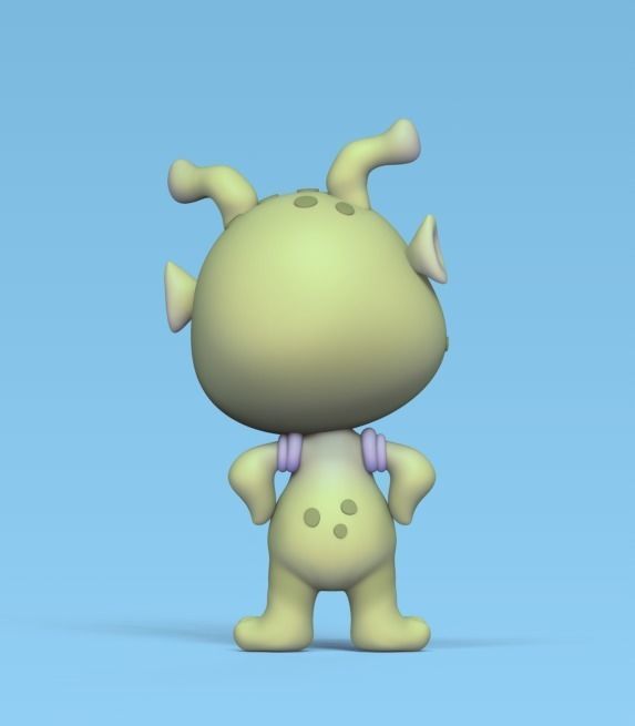 Cute Alien 3D model 3D printable | CGTrader