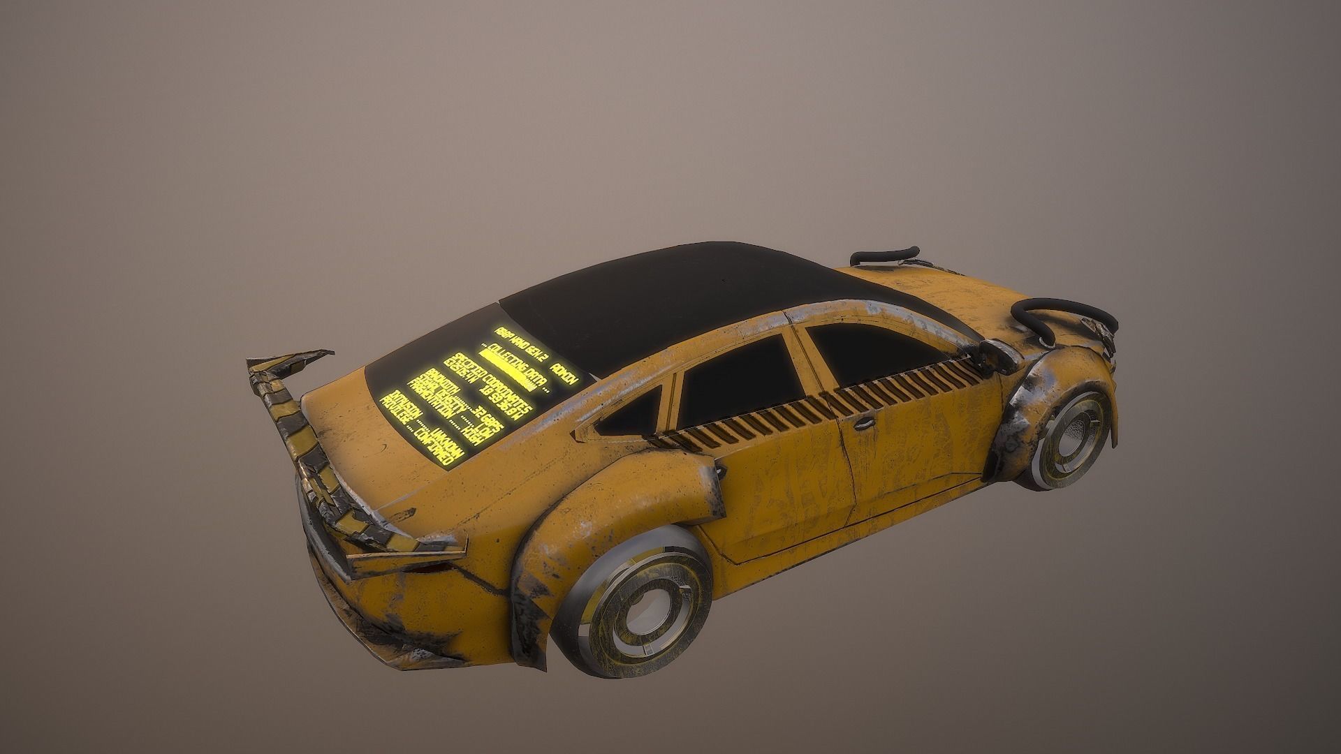 3D model Cyberpunk Taxi VR / AR / low-poly | CGTrader