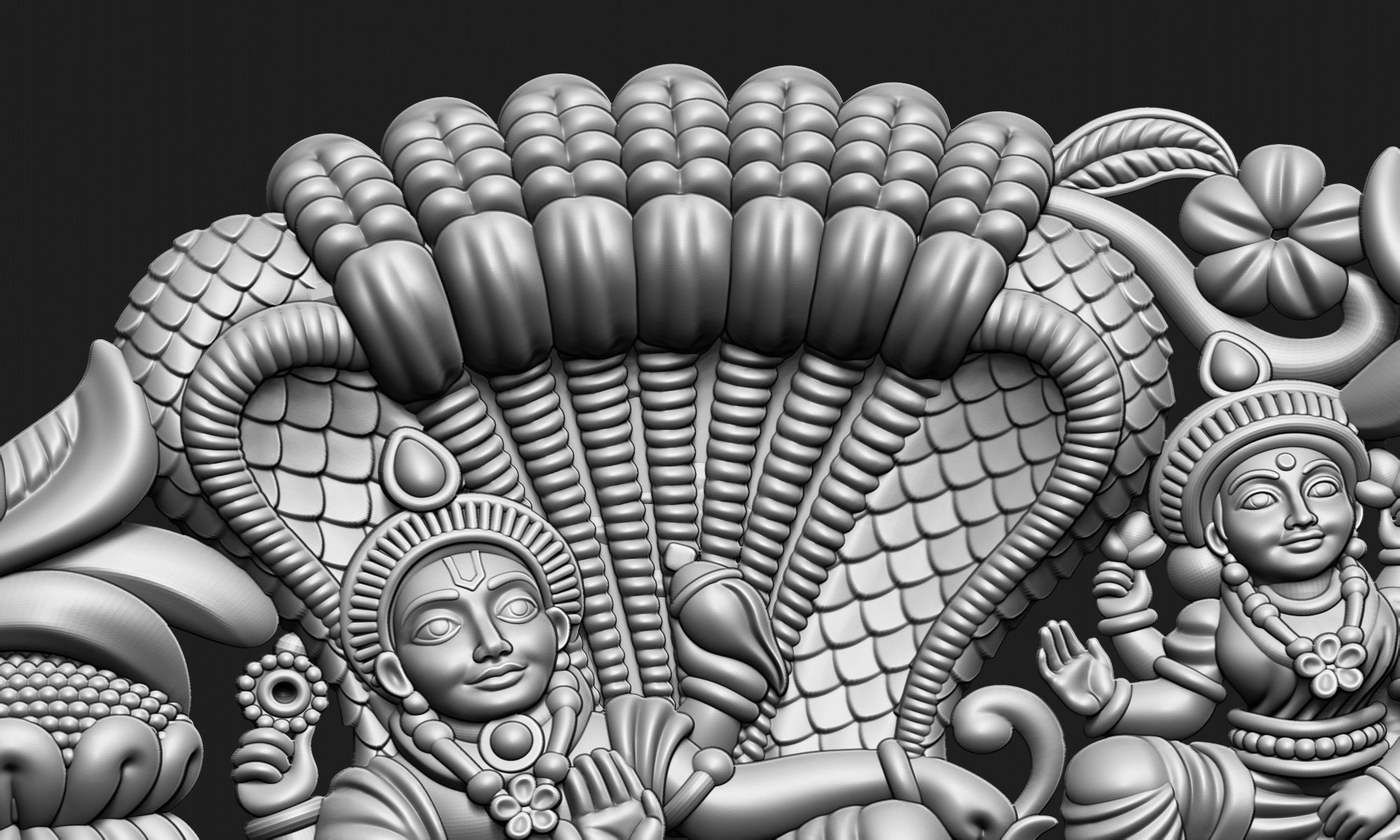 VishnuJI And LaxmiJi 3D model 3D printable | CGTrader