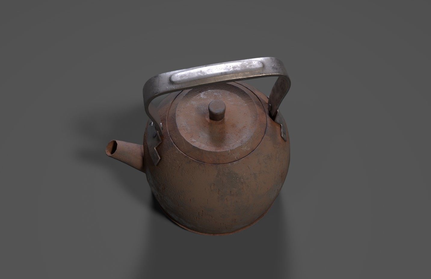 3D model Old Stylized Rusty Kettle VR / AR / low-poly | CGTrader