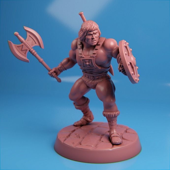 Classic He-Man figure 3D model 3D printable | CGTrader
