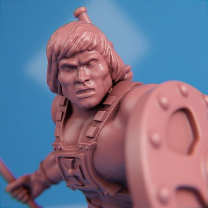 Classic He-Man figure 3D model 3D printable | CGTrader